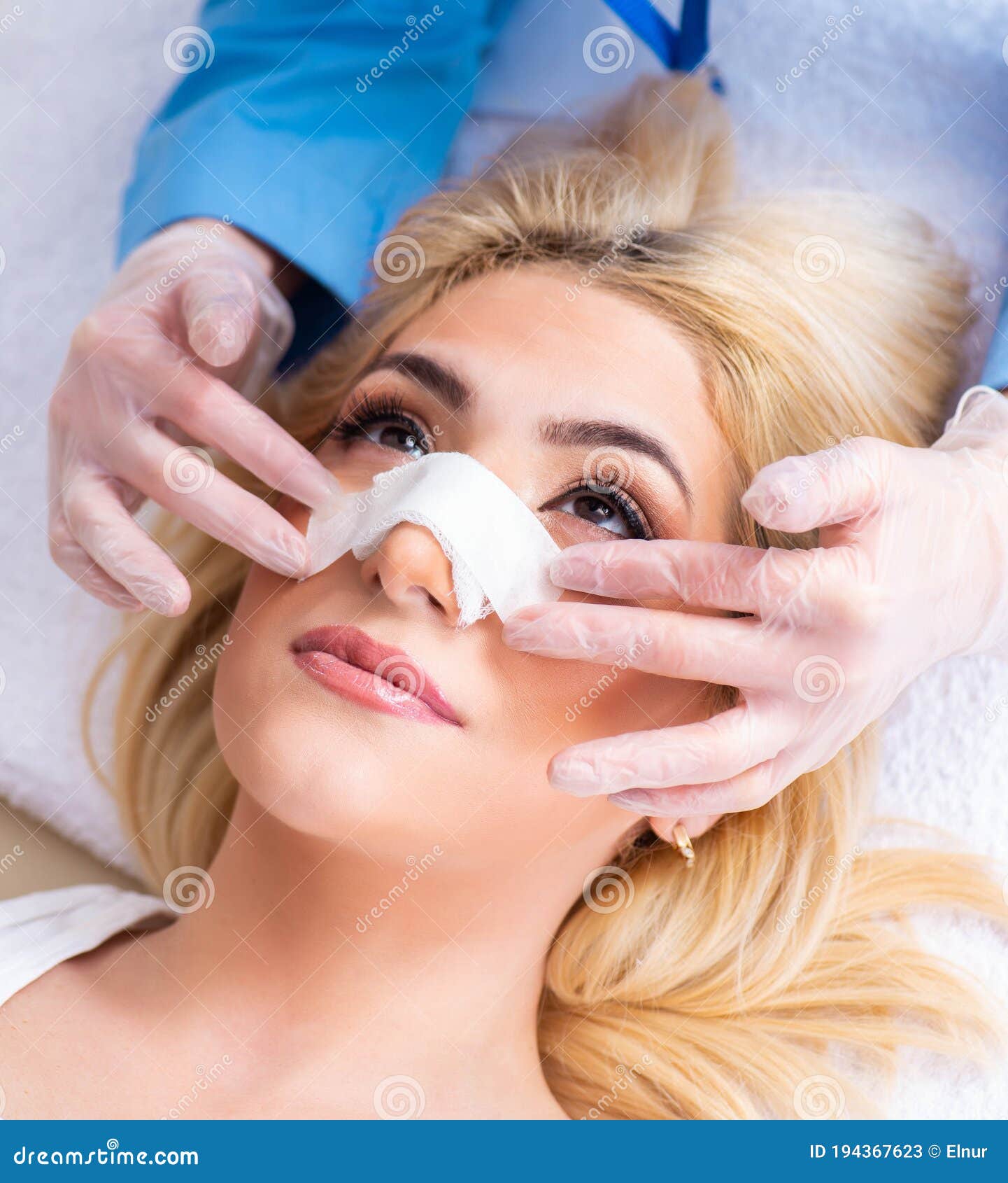 Woman Getting Ready for Plastic Surgery Stock Image - Image of female ...