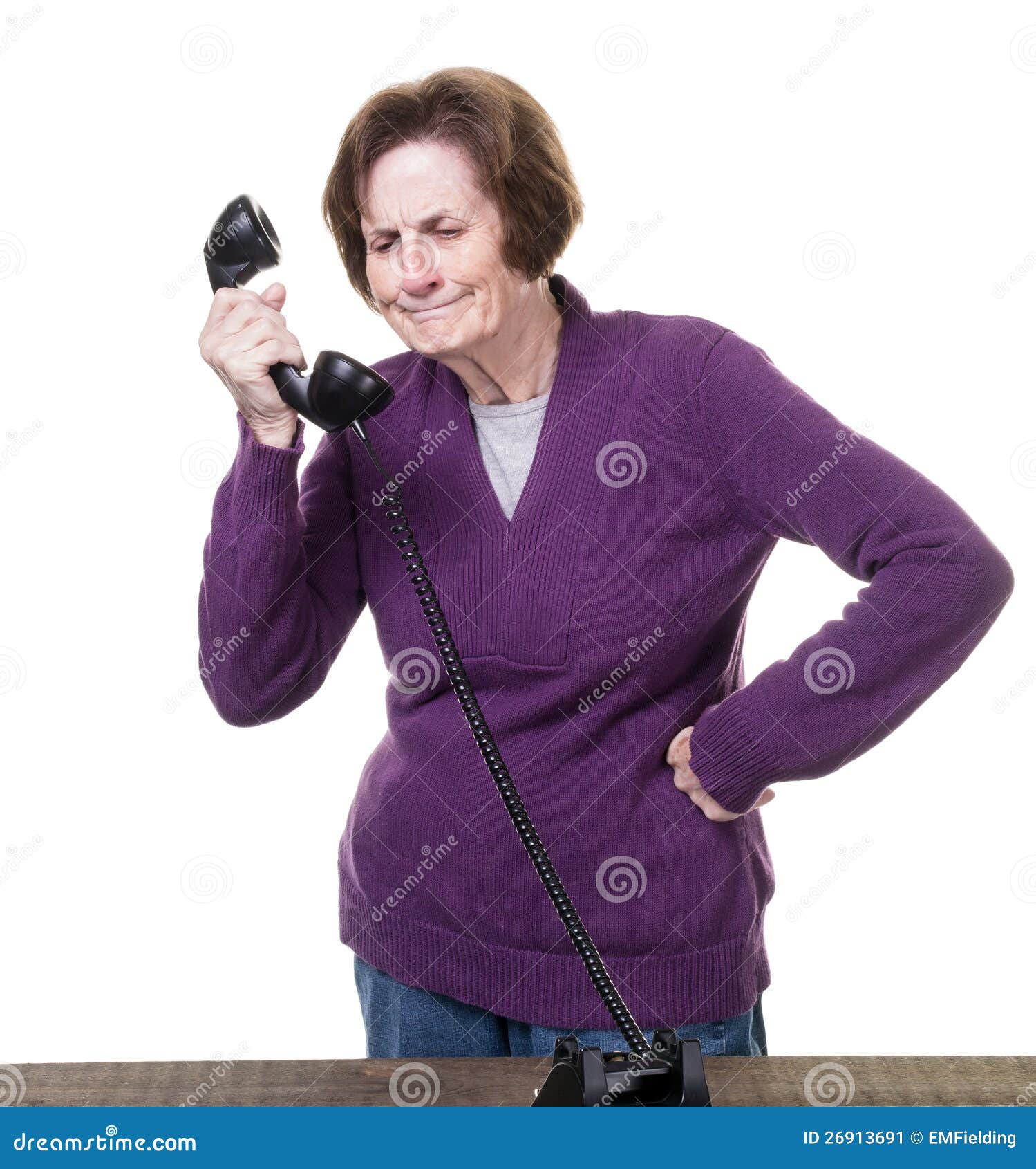 Women getting sales call stock image. Image of expression - 26913691