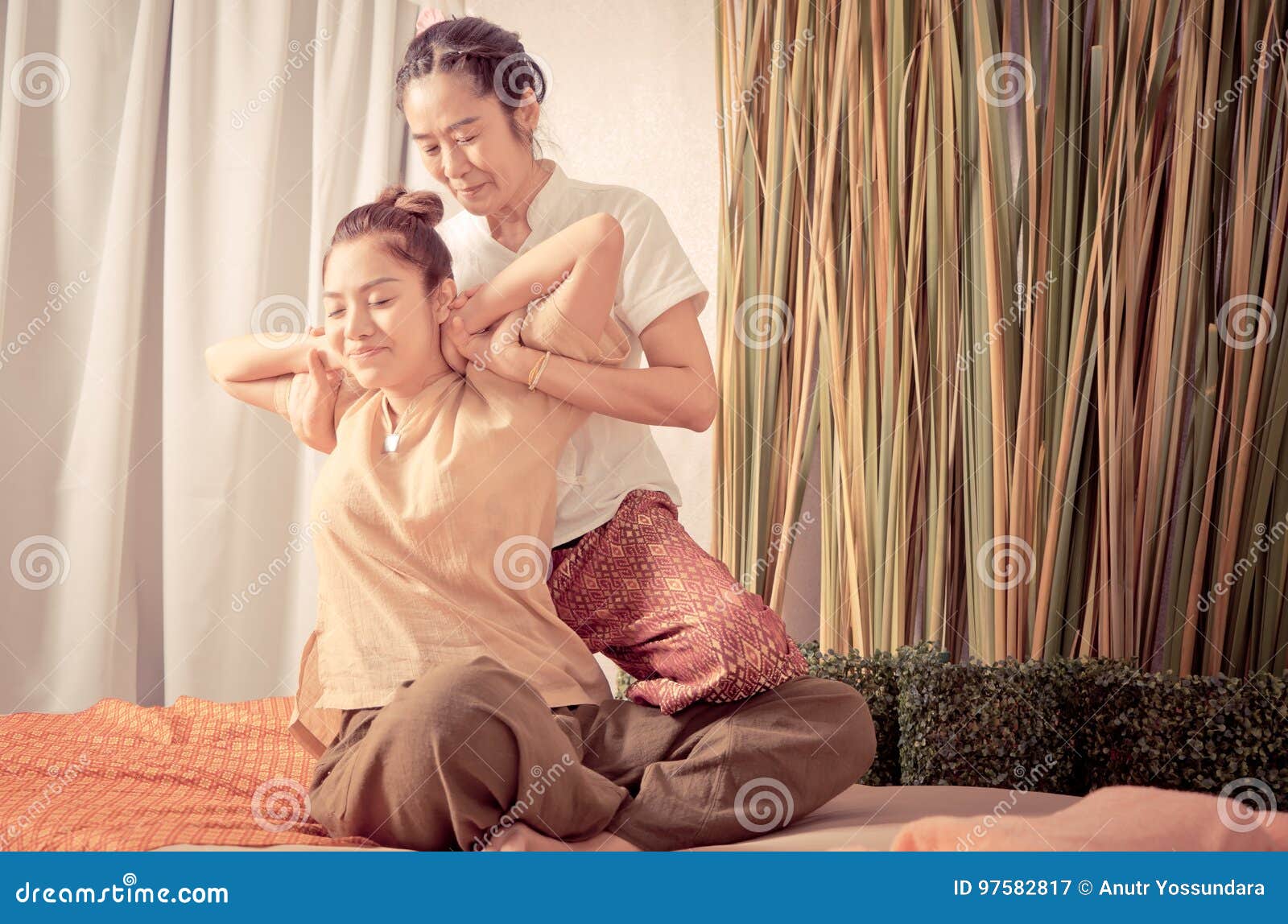 Women Is Getting Thai Massage Stock Image Image Of Beauty Thai 97582817
