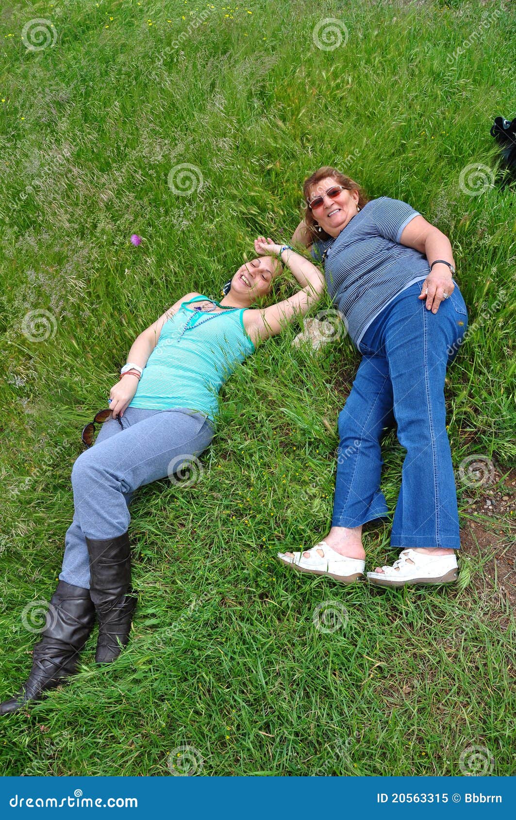 Women on grass stock image. Image of color, life, girl - 20563315