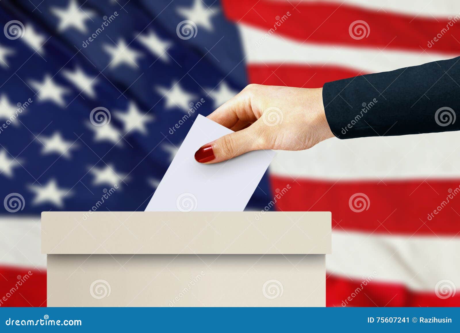 Women hand casting a vote stock image. Image of hand - 75607241