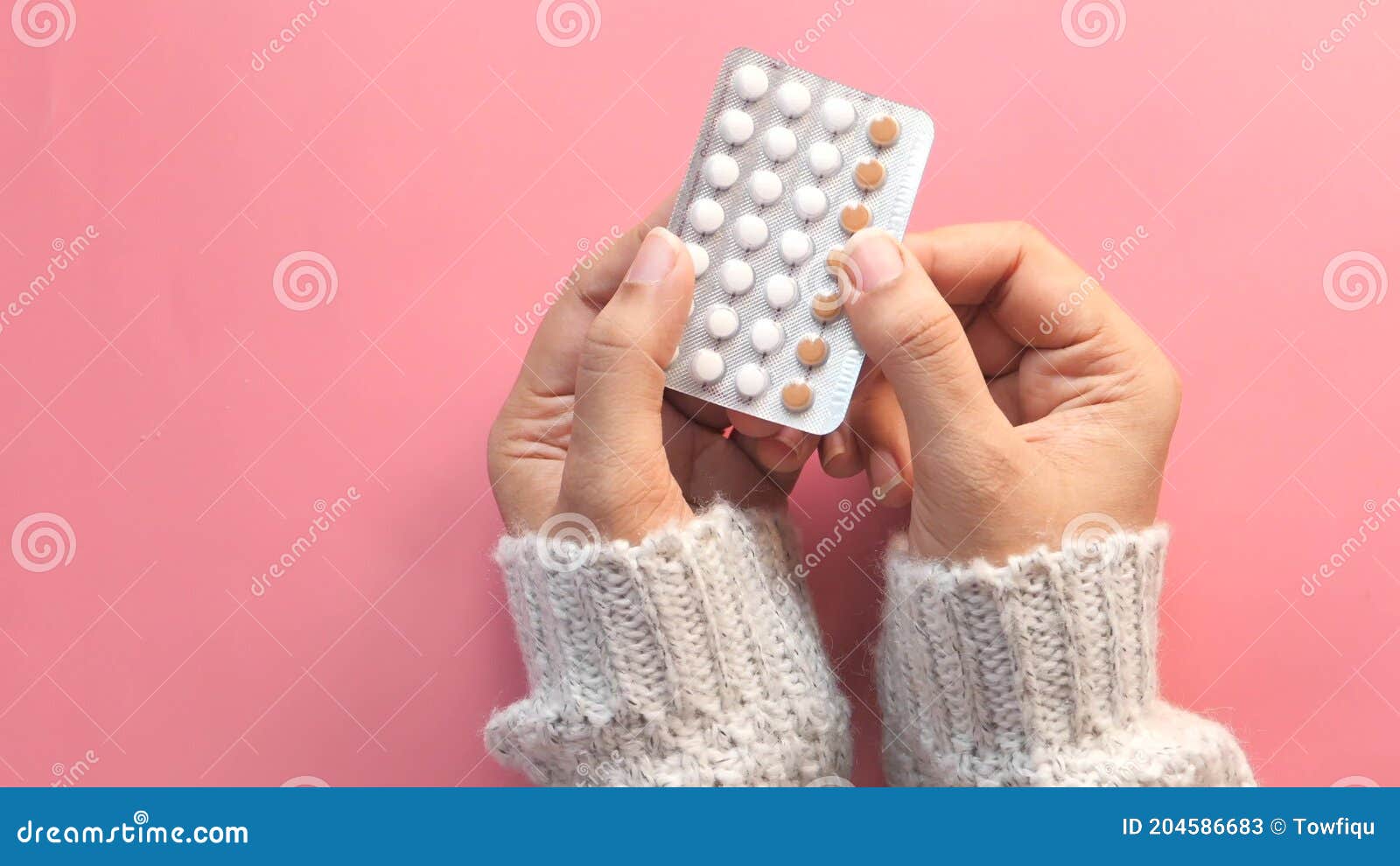Women Hand Golding Birth Control Pills Close Up Stock Video Video Of