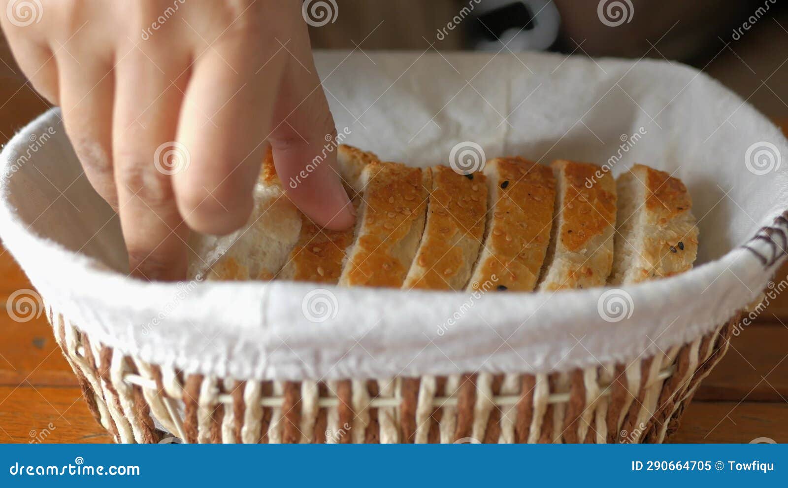 Women Hand Pick a Slice of a Bread Stock Video - Video of pastry, pick ...