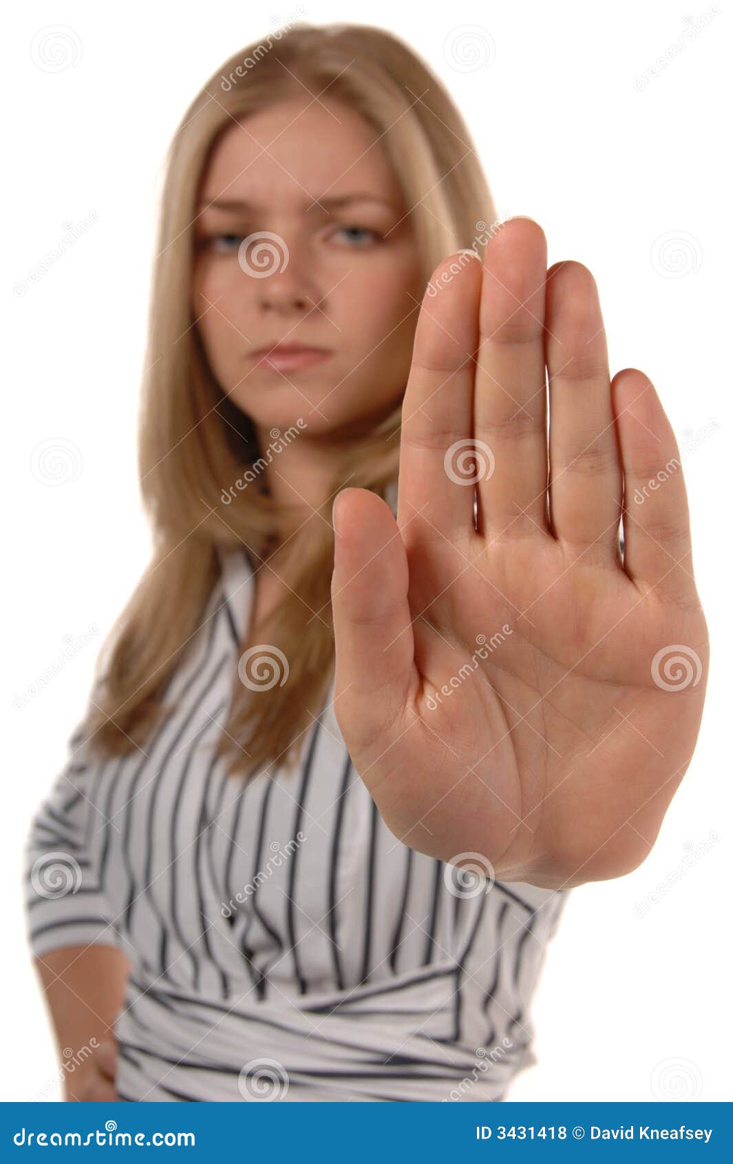 Women with hand up STOP stock photo. Image of finger, abuse - 3431418