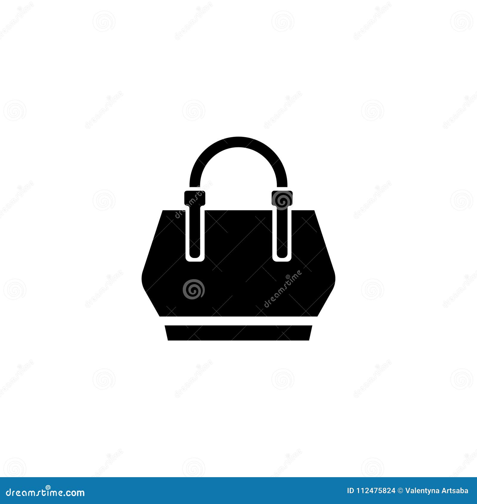 Women Handbag Flat Vector Icon Stock Vector Illustration Of