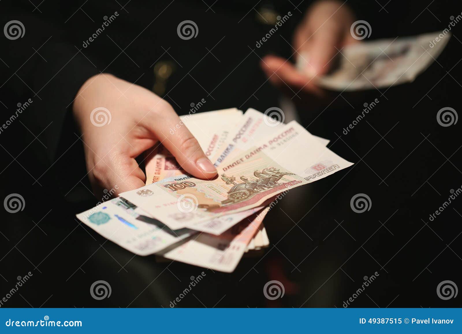 Hands Counting Russian Banknotes Stock Photos - Free & Royalty-Free ...