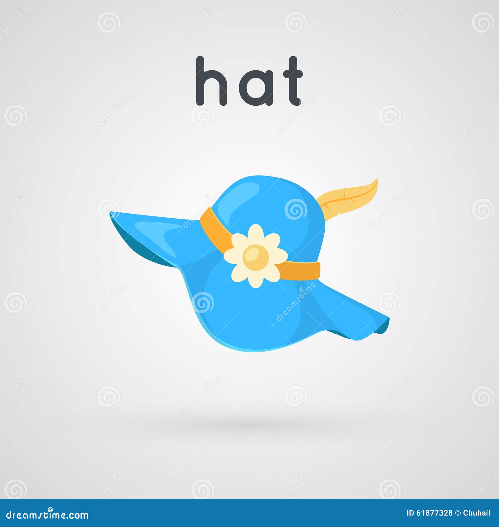 Women hat with decoration stock vector. Illustration of cloth - 61877328