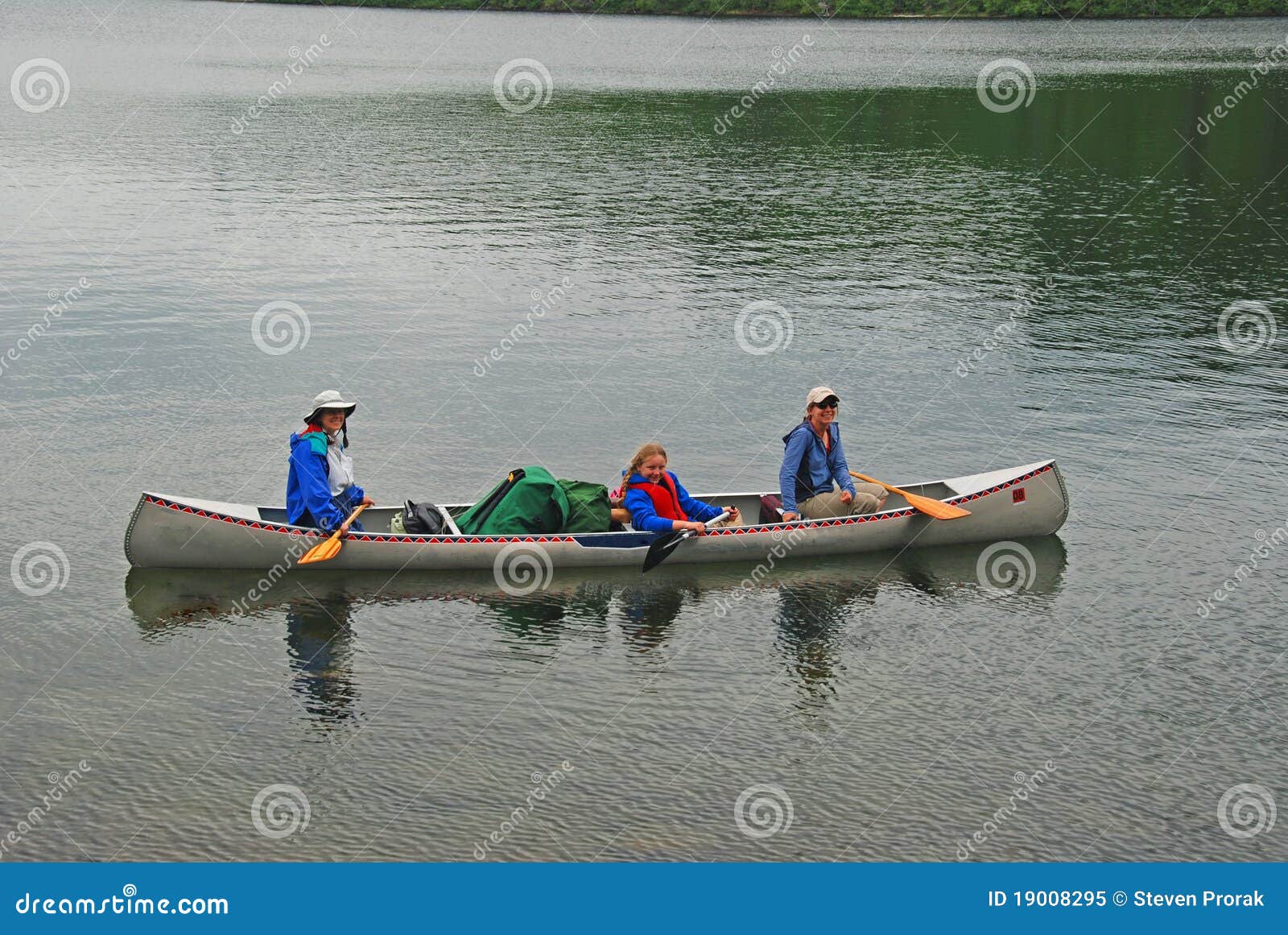 Women Having Fun in Canoe Country Stock Image - Image of canada ...