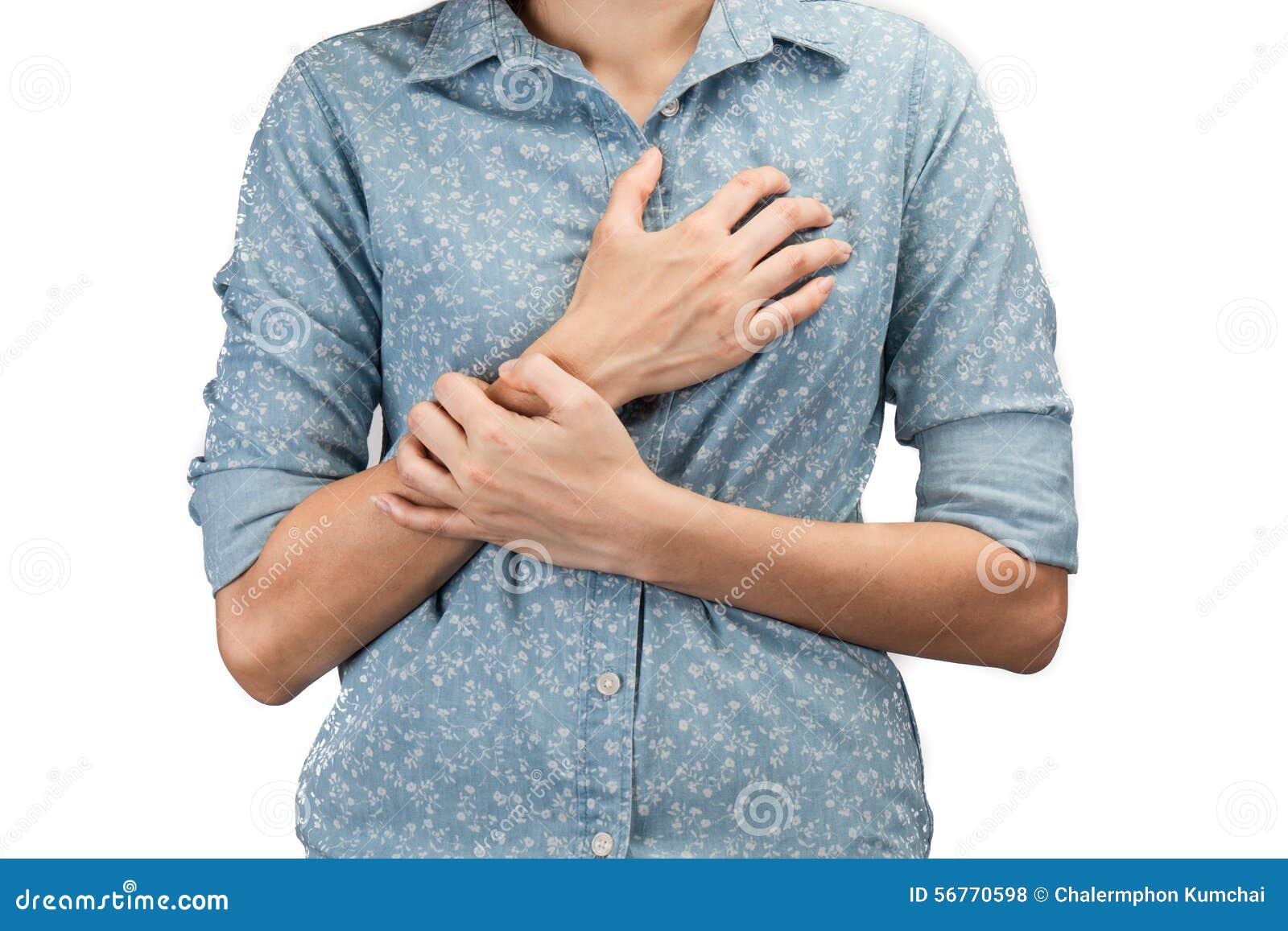 Women Having a Heart Attack Stock Photo - Image of emergency, chest ...