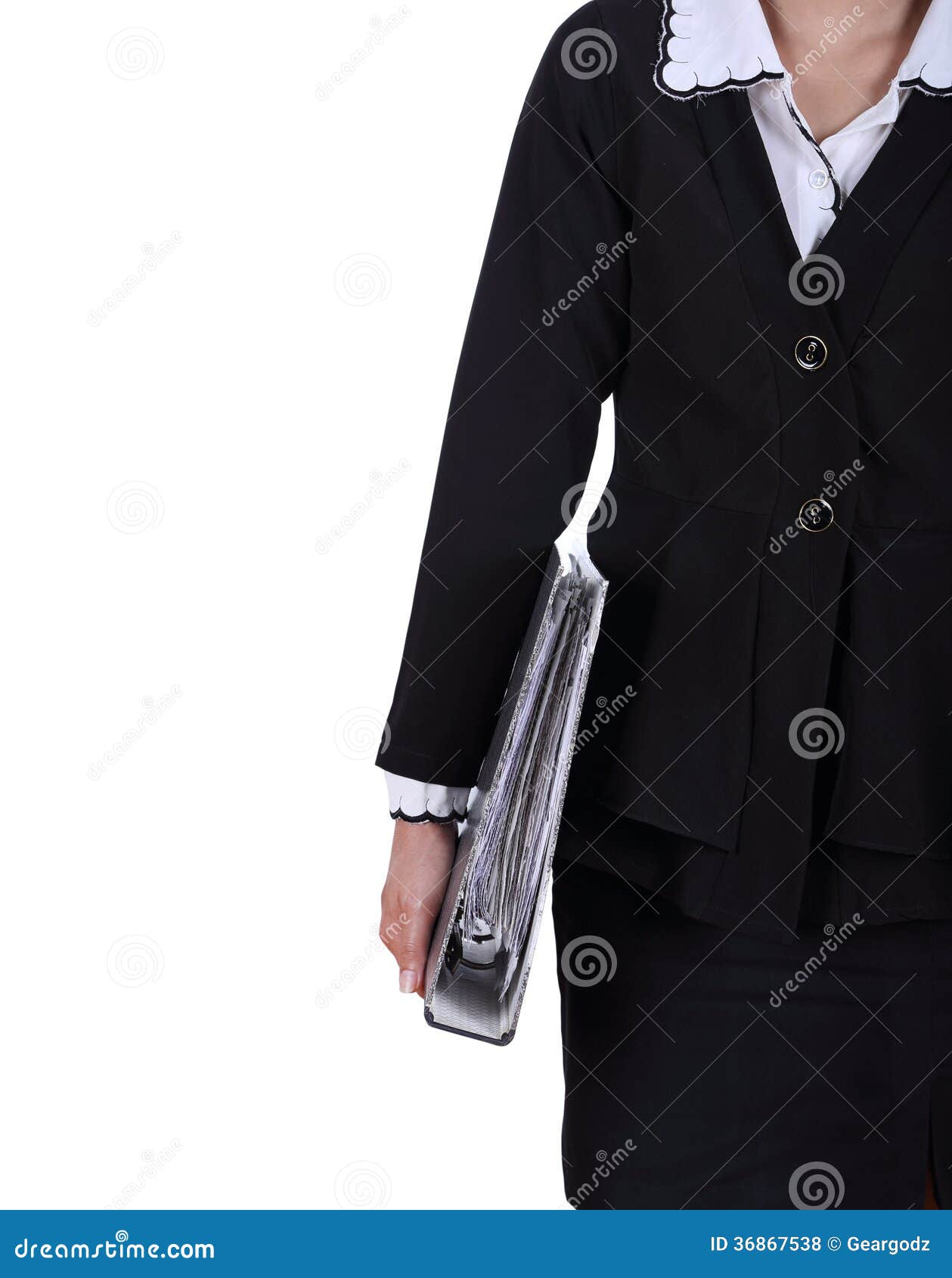 Women Holds the Document Case in Hand Stock Photo - Image of ...