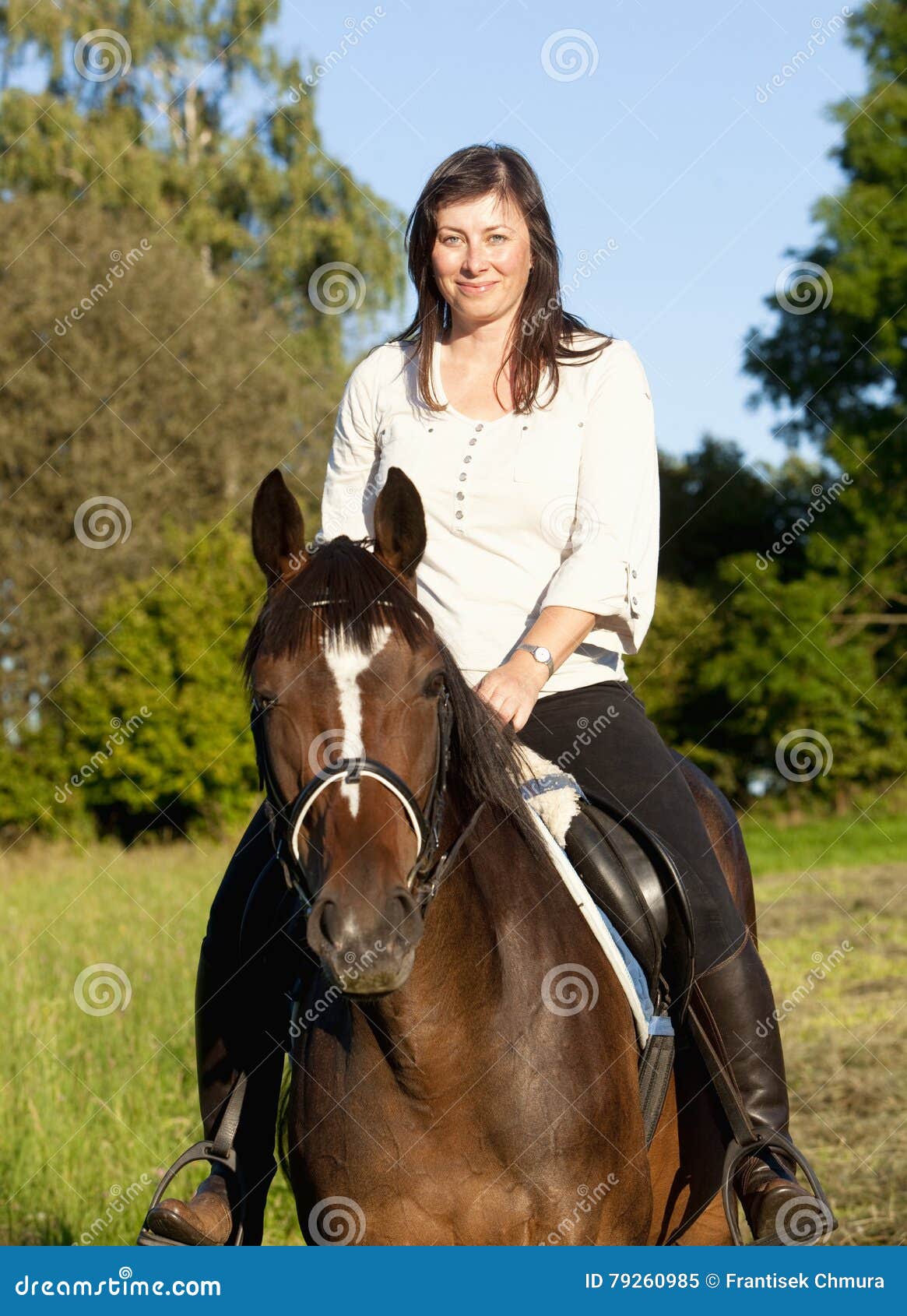 Women on Horseback stock image. Image of nature, animal - 79260985