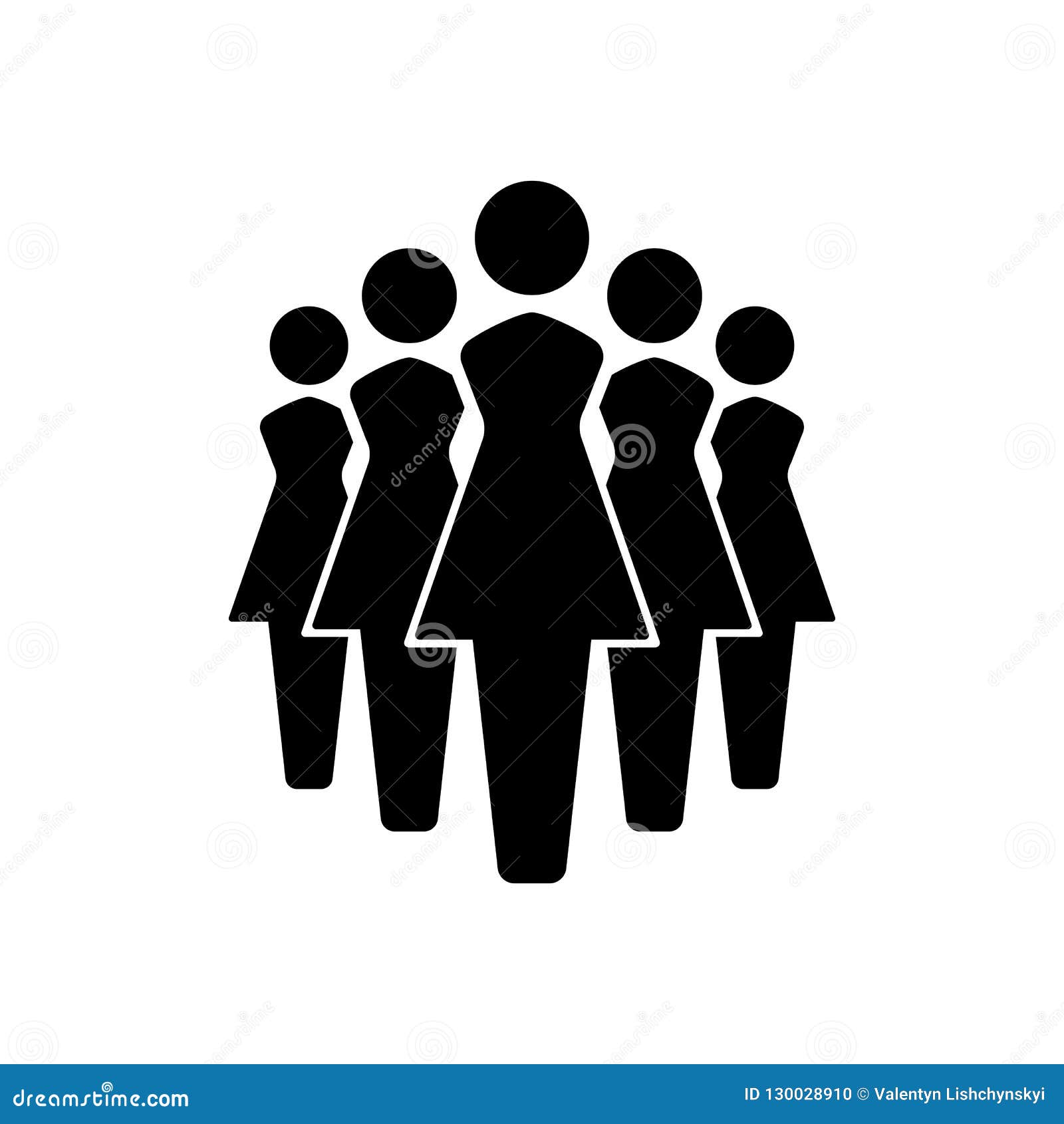 Women Icons And Avatars In A Circle With Name. Set Of Different Female ...