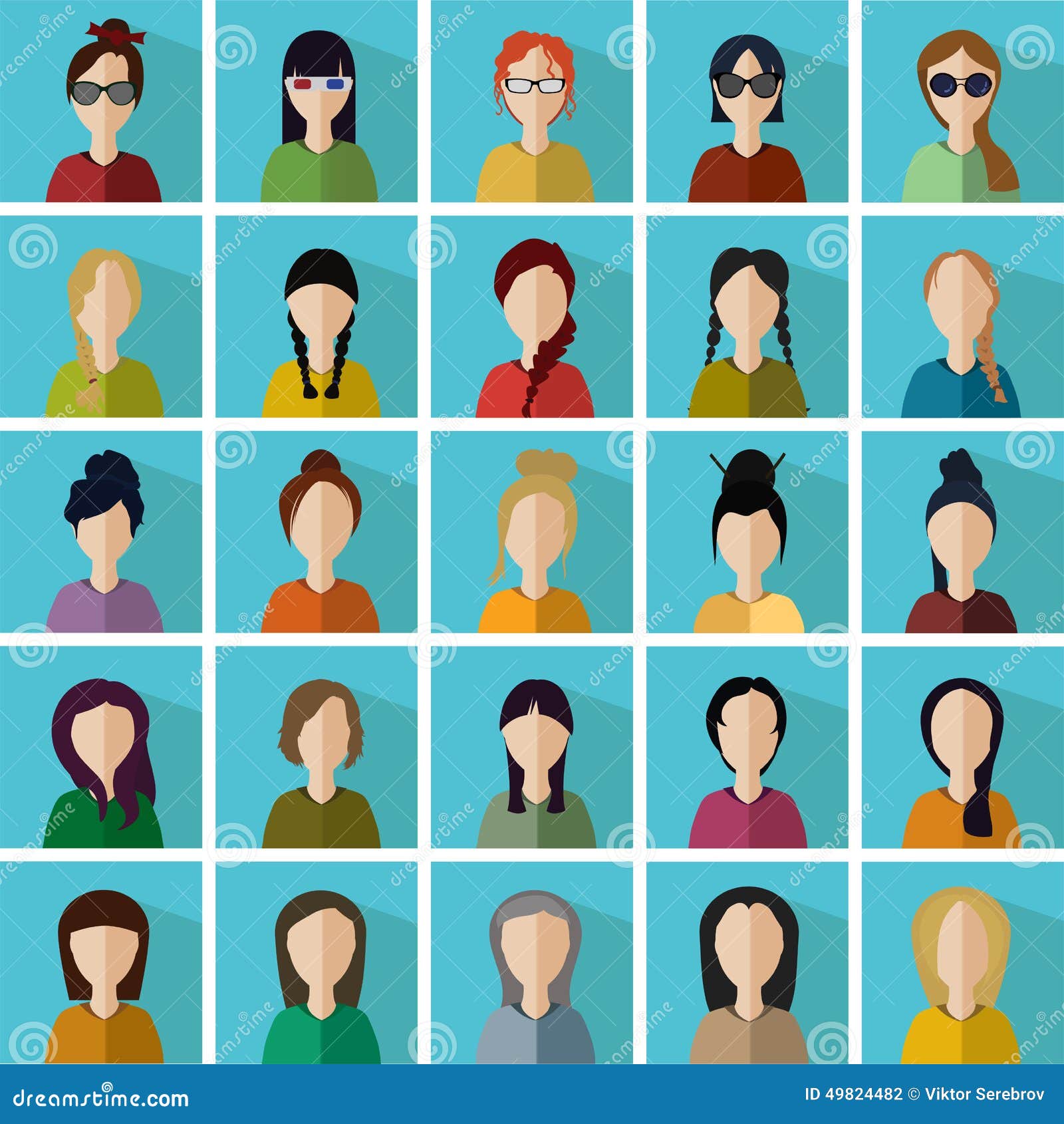 Women icons stock illustration. Illustration of professional - 49824482