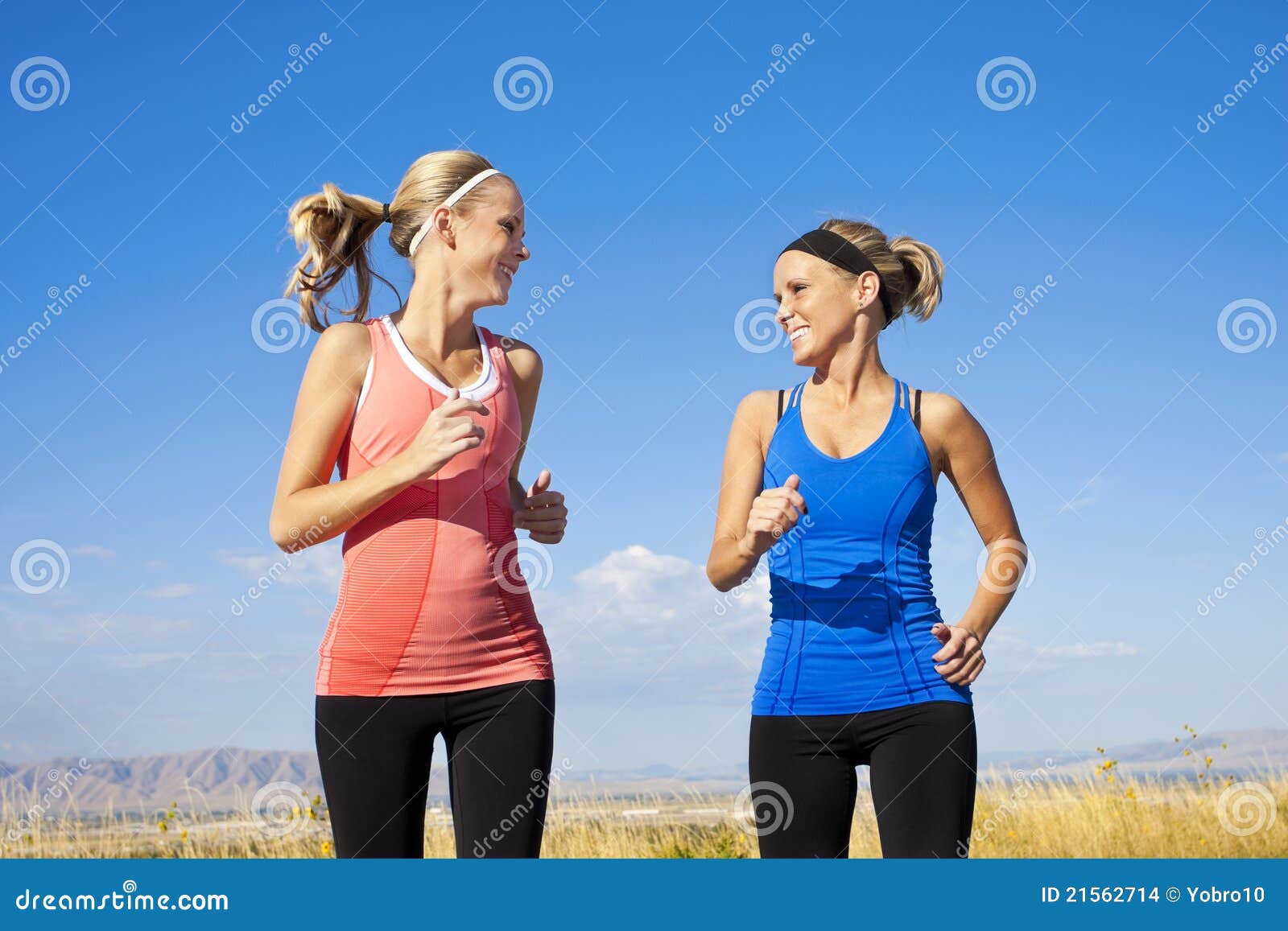 Women Jogging Together stock photo. Image of athlete - 21562714