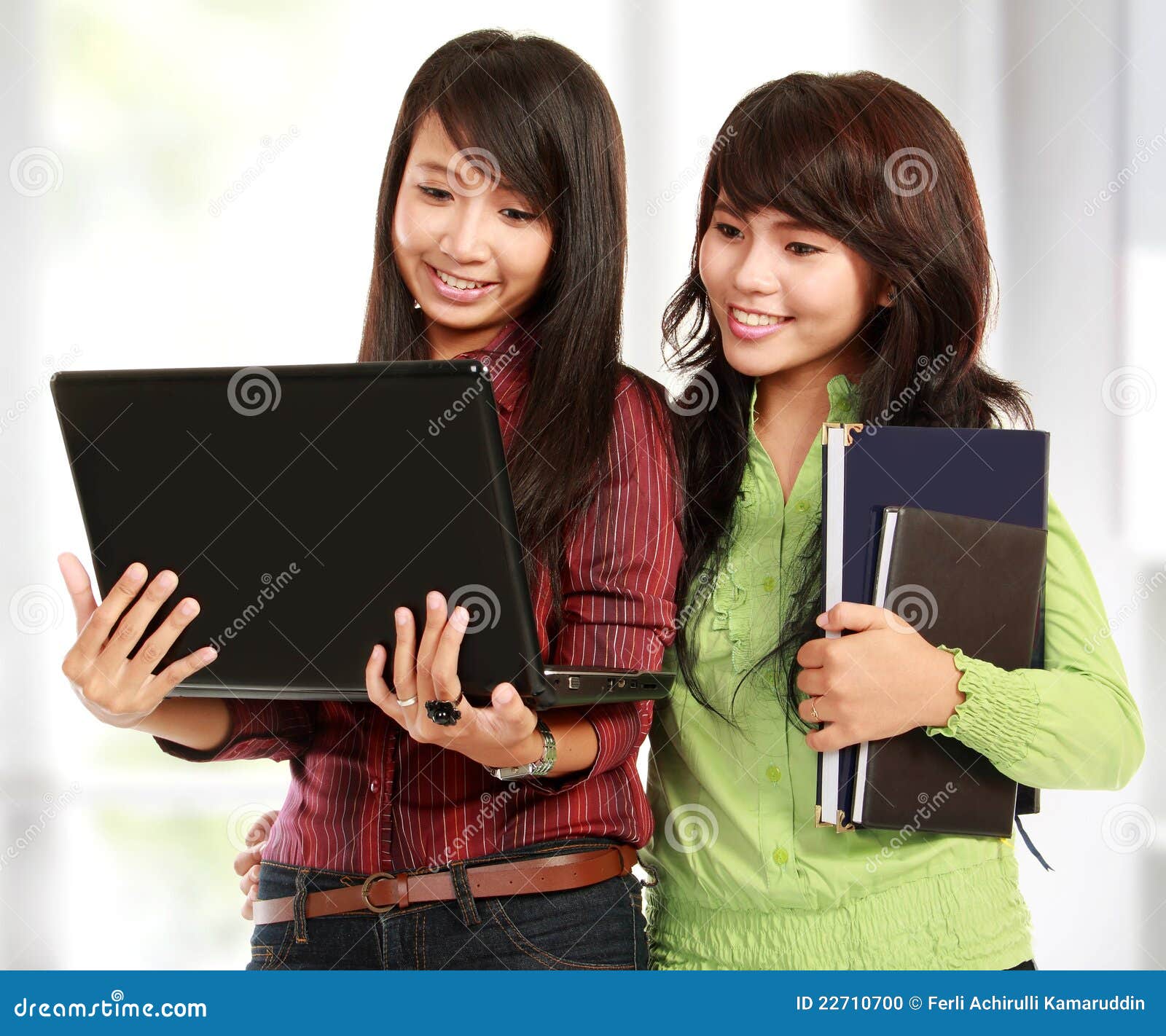 Women Learning with a Laptop Stock Photo - Image of computer, laptop ...