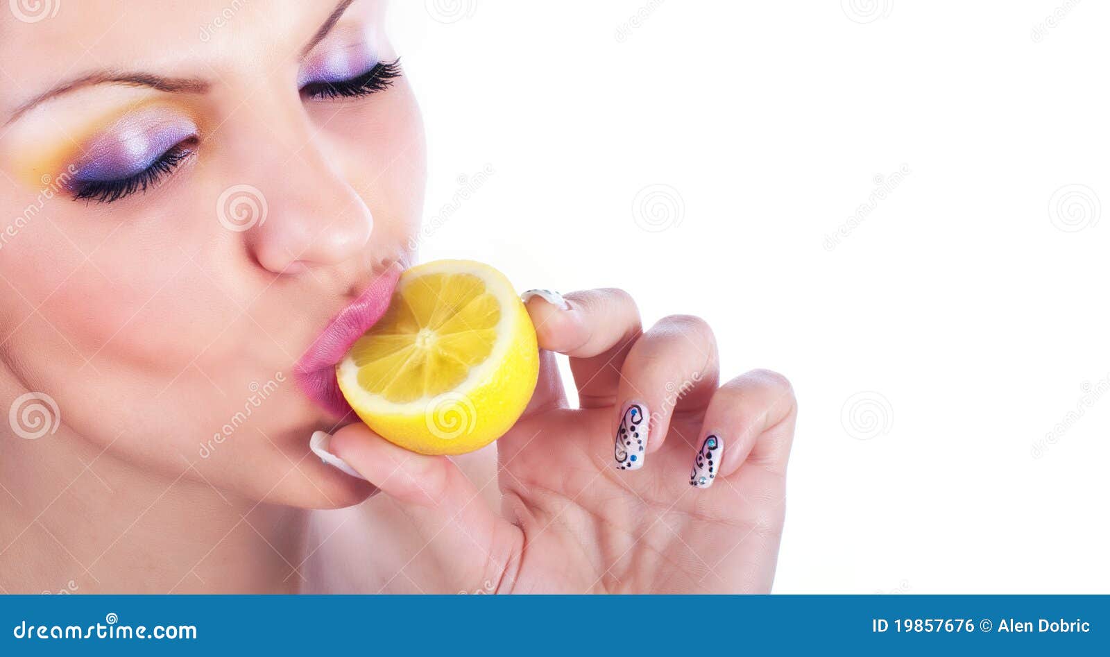 Women and lemon stock photo. Image of lady, alone, close - 19857676