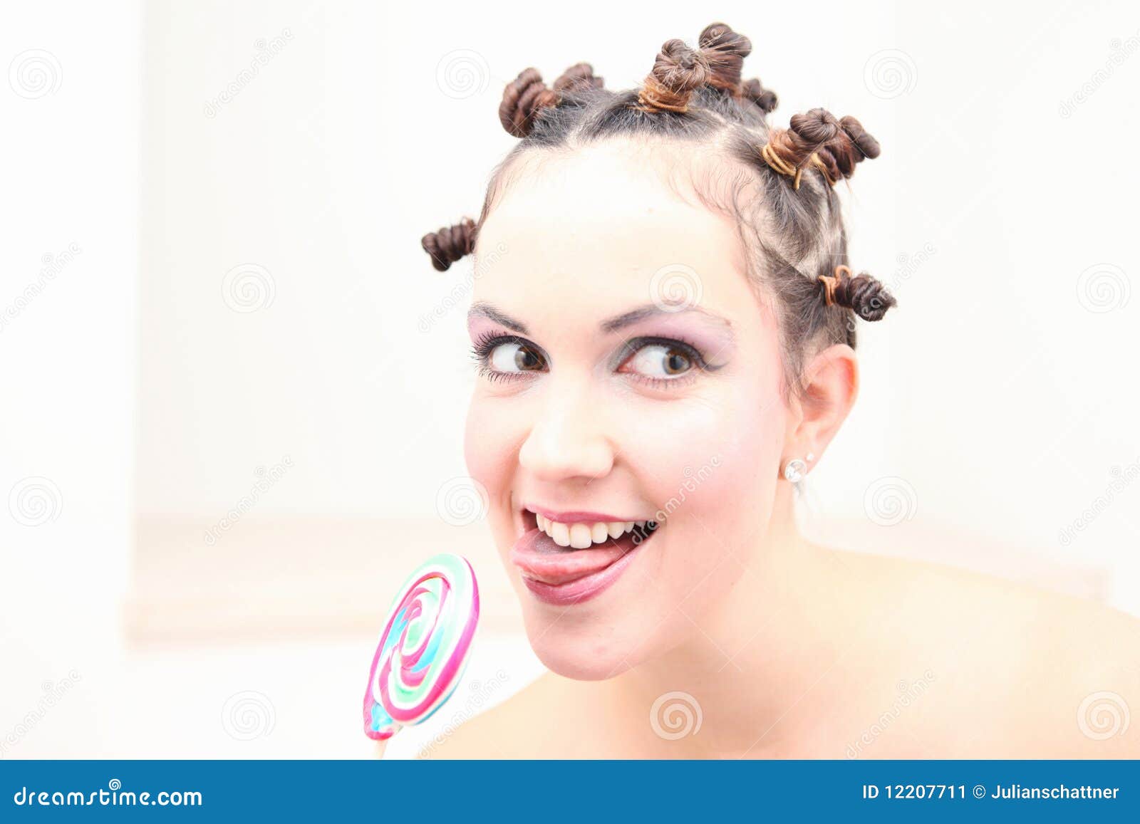 Women liking candy stock image. Image of stick, pretty - 12207711