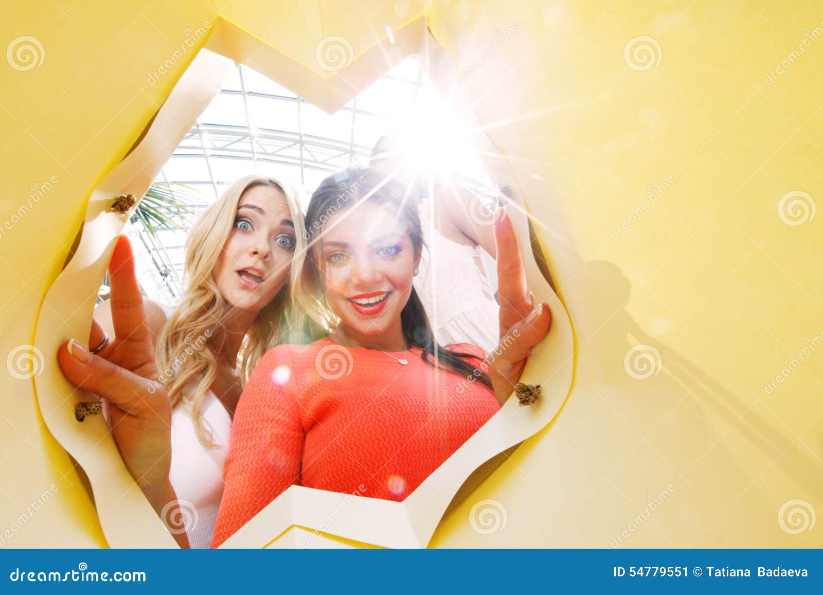Women looking inside bag stock image. Image of happy - 54779551