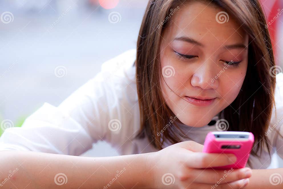 Women are Looking Mobile Phone. Stock Photo - Image of carry, looking ...