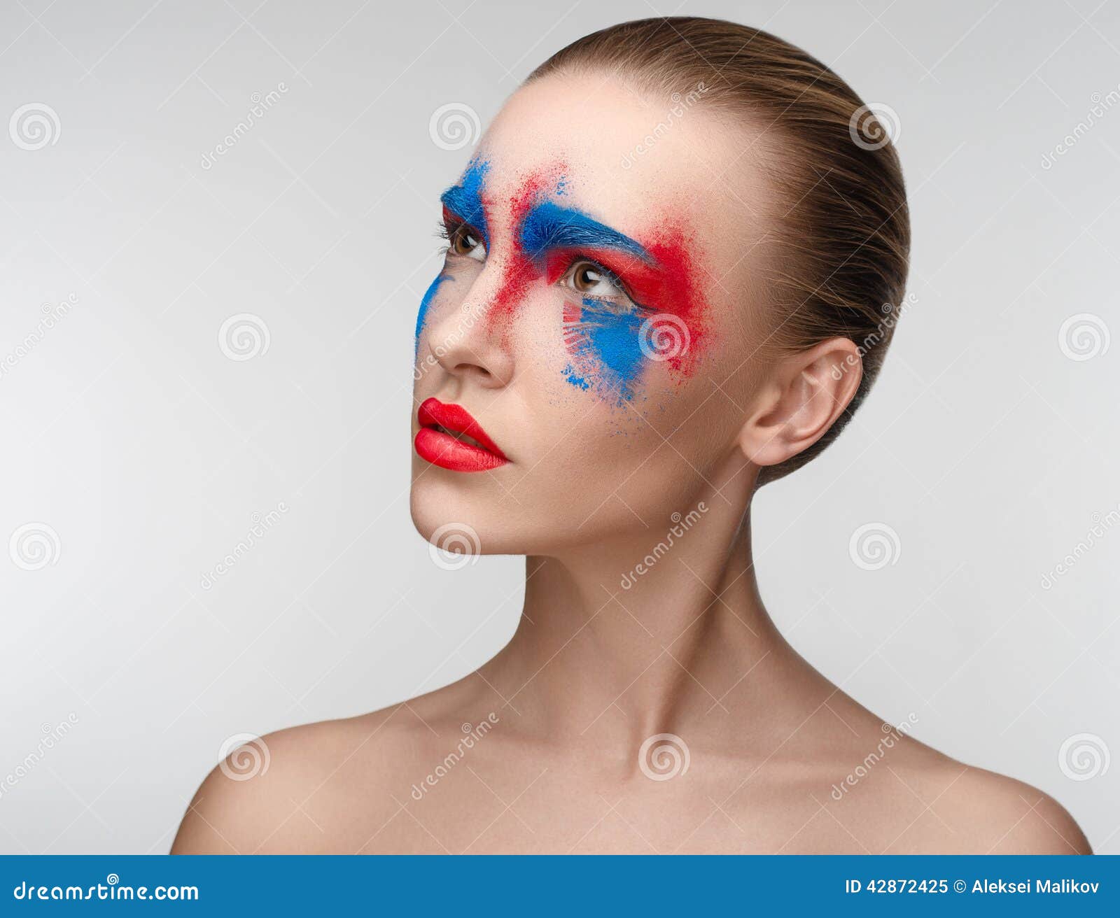 American Flag Eye Makeup