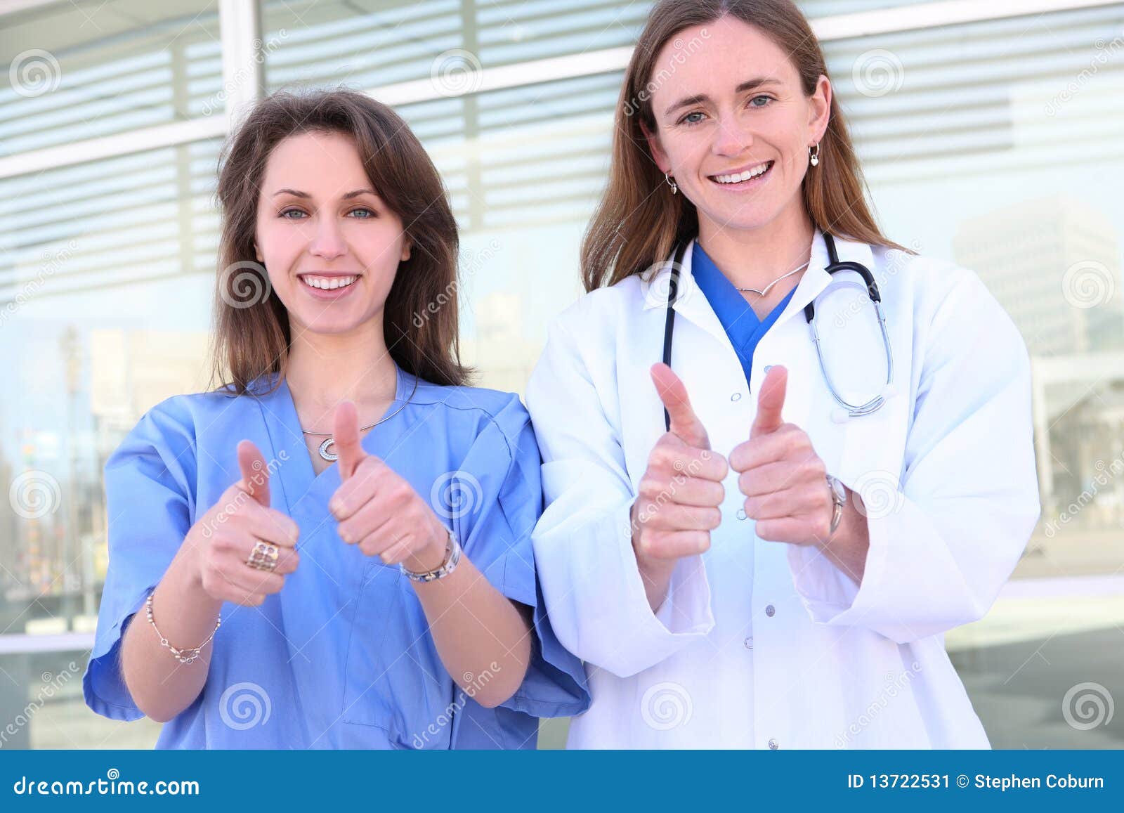 Women Medical Team Partnership Stock Image - Image of colleagues, hair ...