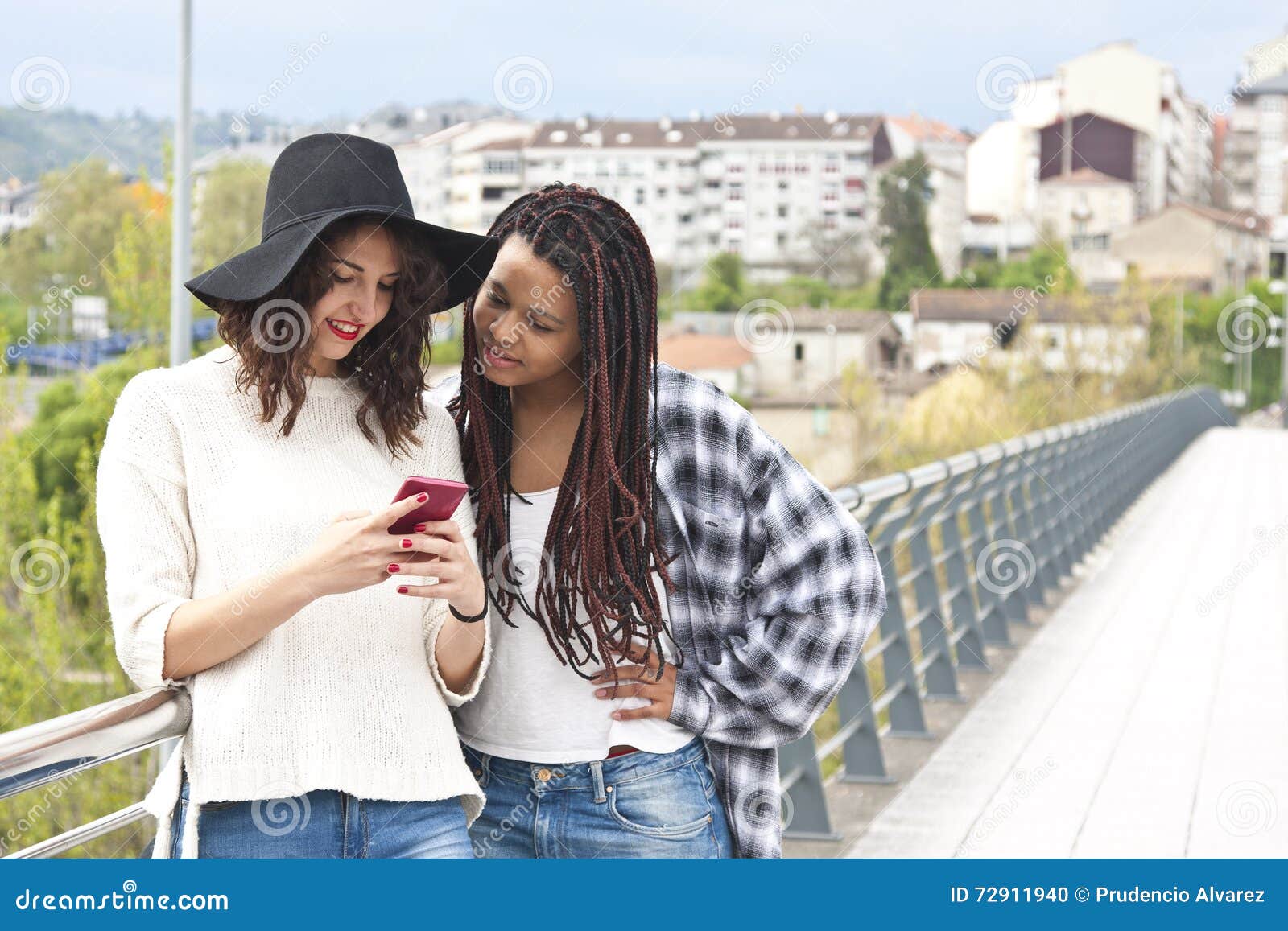 Women with mobile stock photo. Image of communications - 72911940