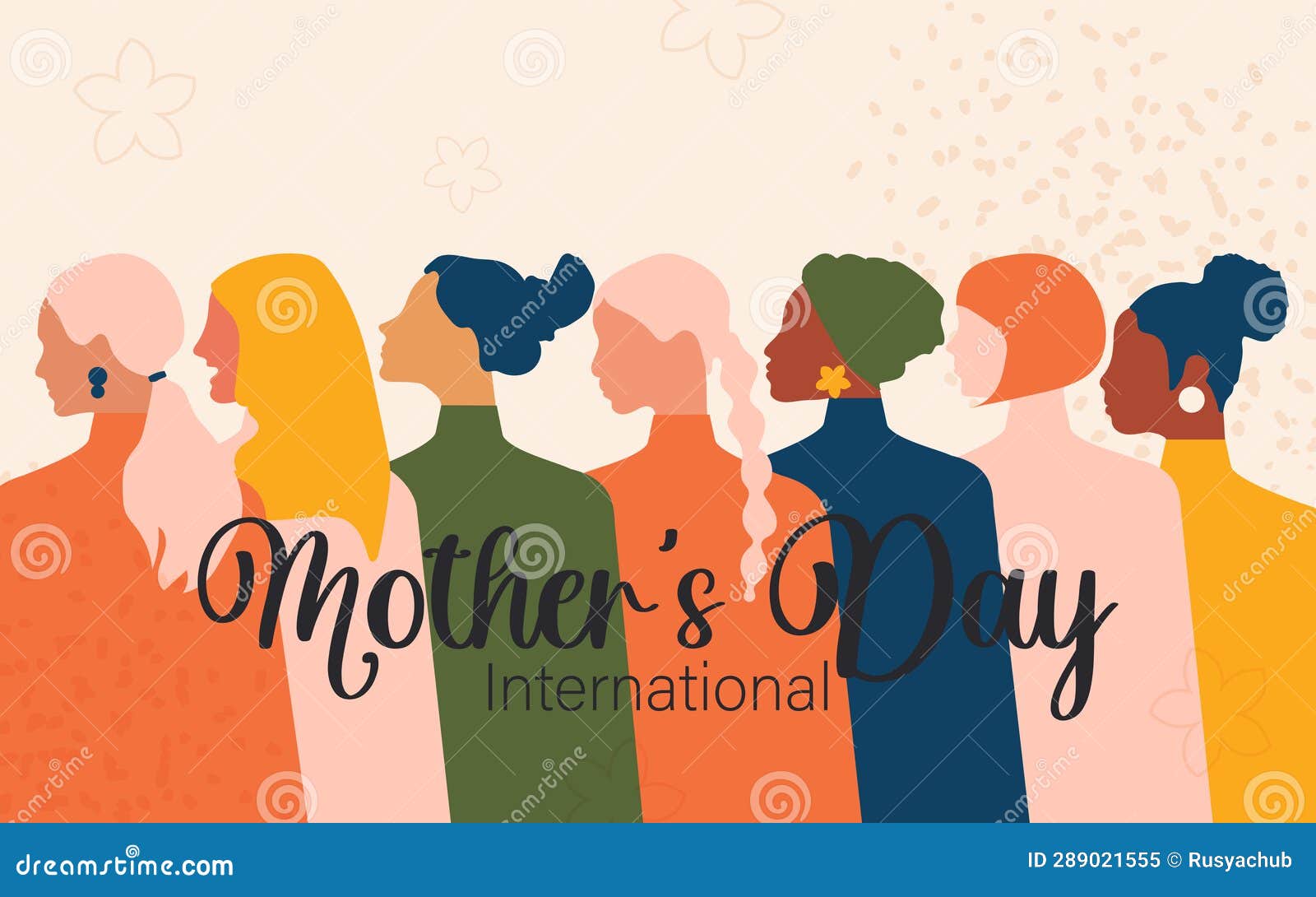 International Mother S Day. Women of Different Nationalities and ...