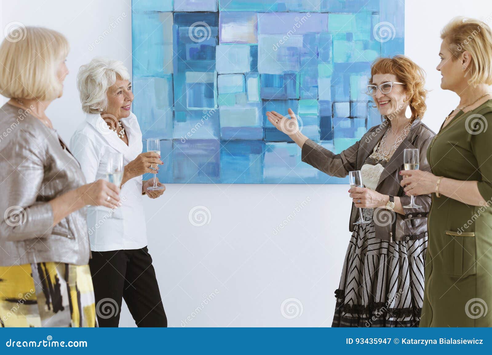 Women on opening stock image. Image of event, exhibition - 93435947