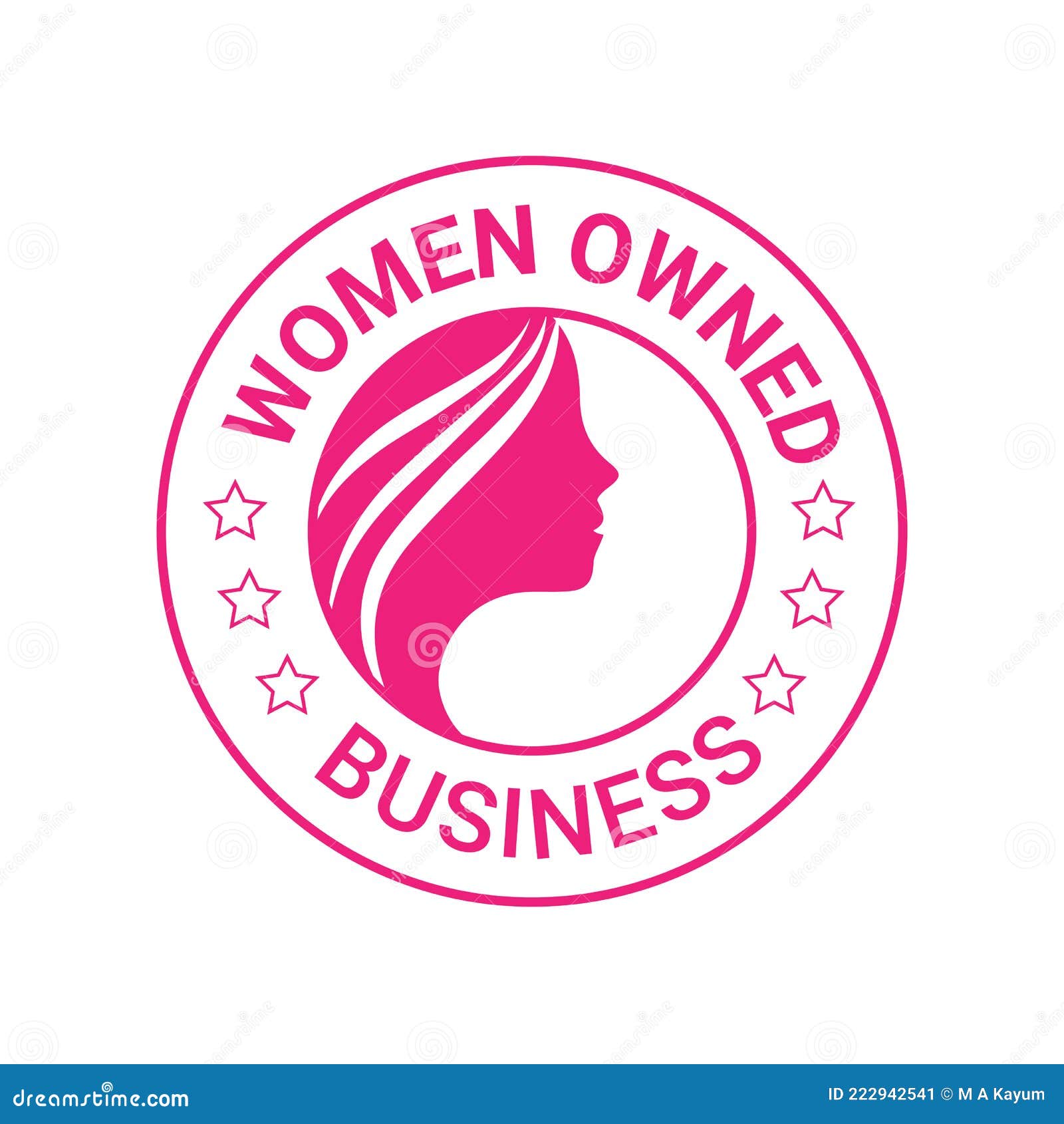 Women Owned Logo. Women Owned Vector Logo Design Stock Vector ...