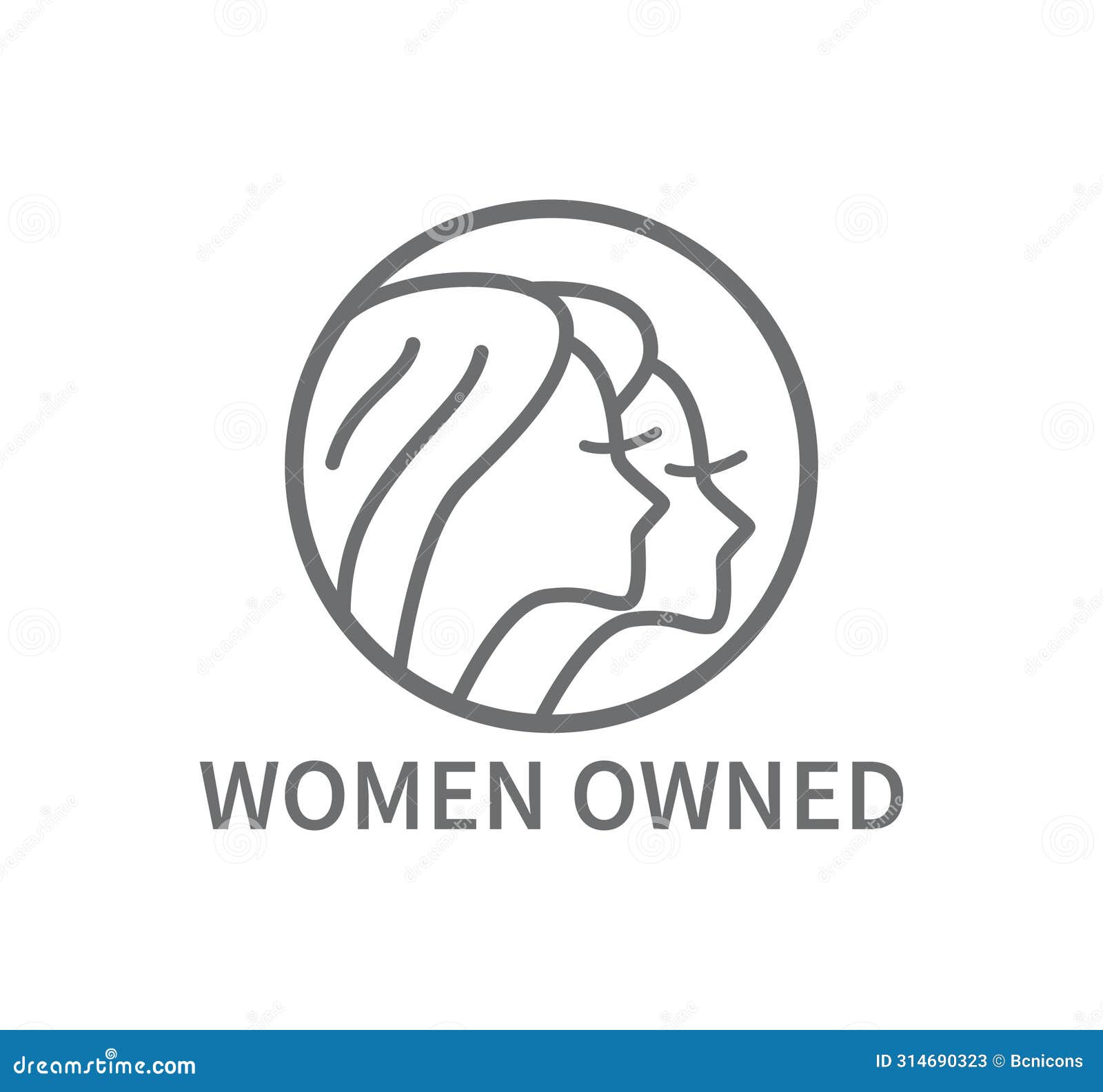 Women Owned Logo. Women Owned Vector Logo Design | CartoonDealer.com ...