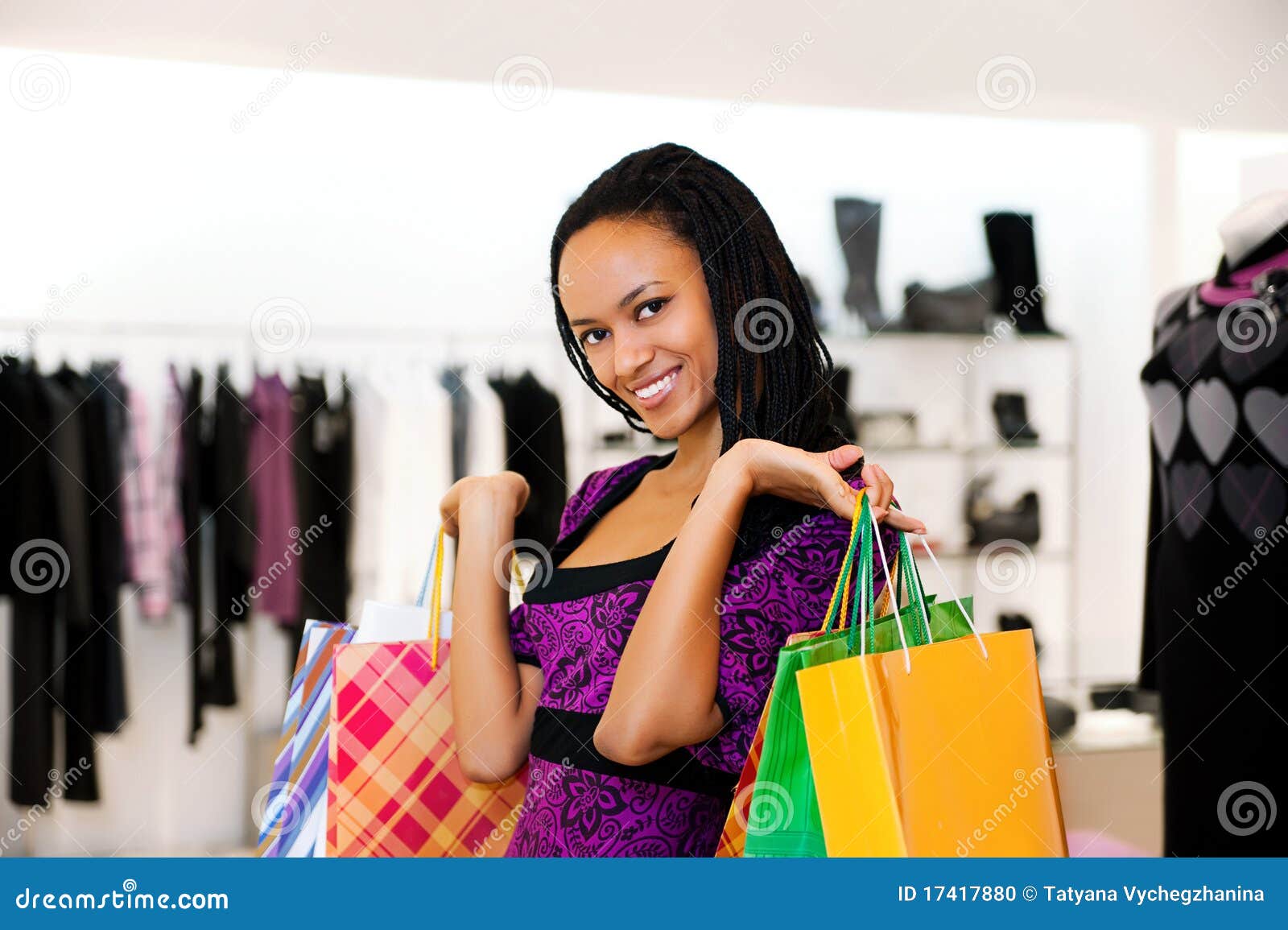 Women with Packages Shopping Stock Photo - Image of beauty, casual ...