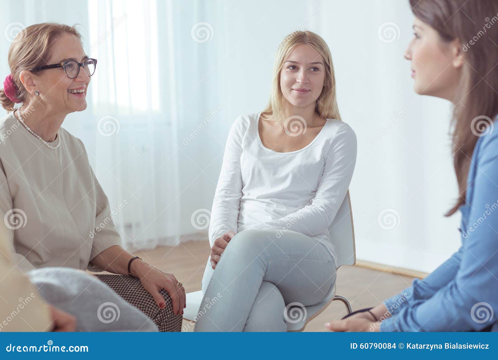 Women Participating in Group Therapy Stock Photo - Image of supportive ...
