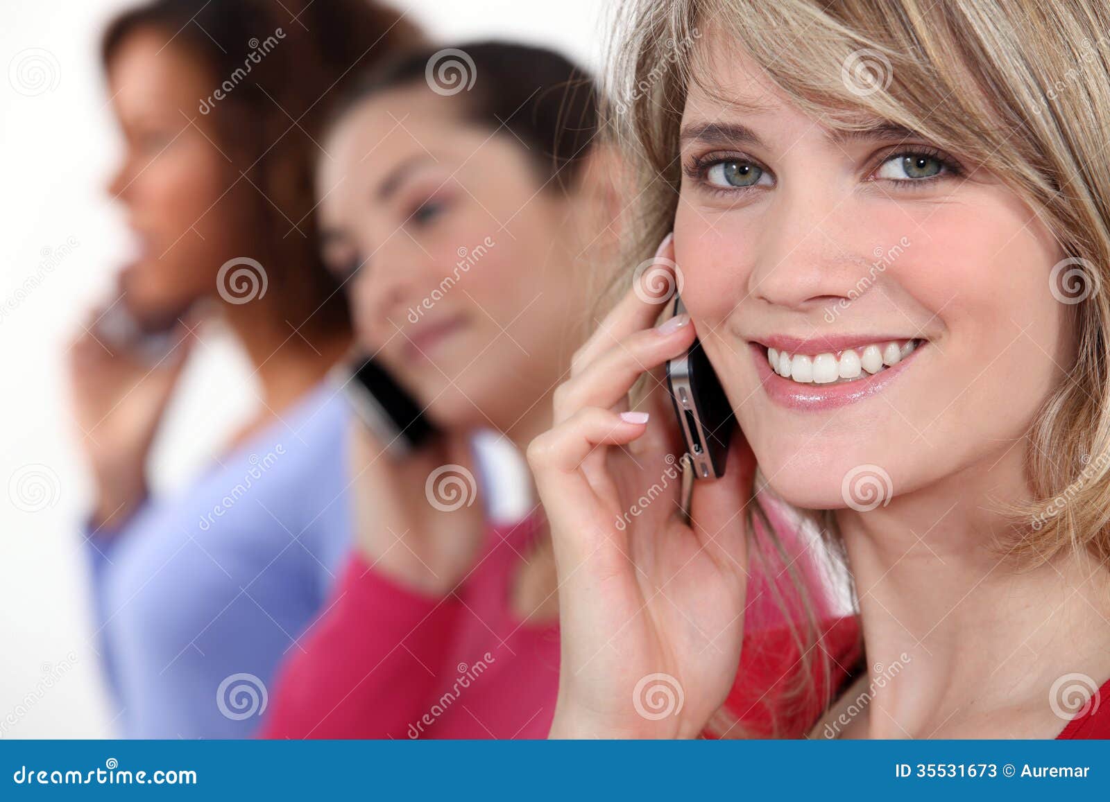 Women on the phone stock image. Image of expression, inform - 35531673