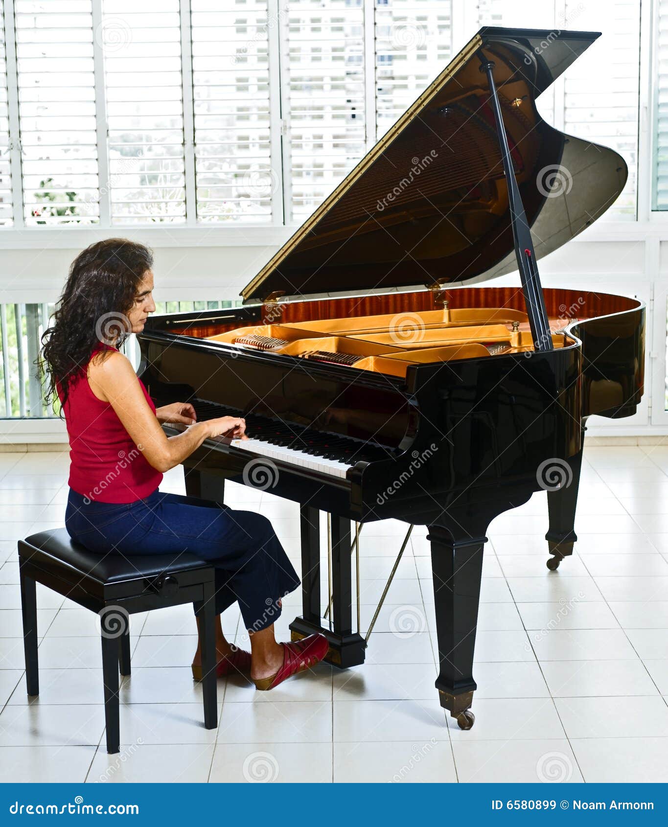 Women pianist stock image. Image of instrument, diverse - 6580899
