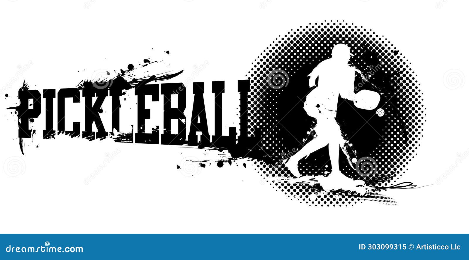 Women Pickleball Banner Vector Illustration Stock Vector - Illustration ...