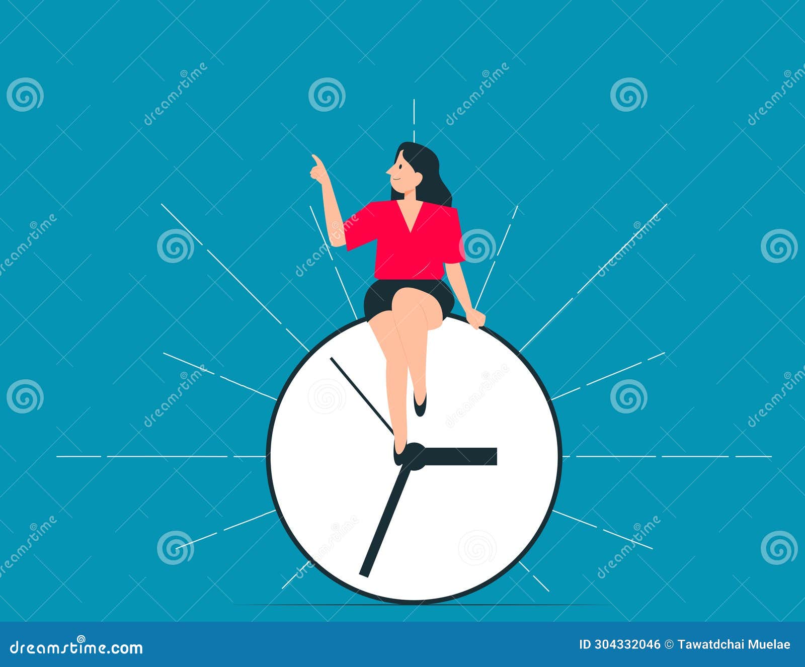 Women Plan Their Schedule. Prioritise Vector Concept Stock Vector ...
