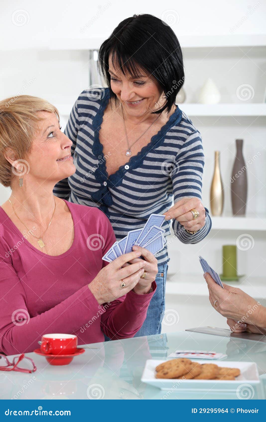 Women playing cards stock photo. Image of event, chance - 29295964