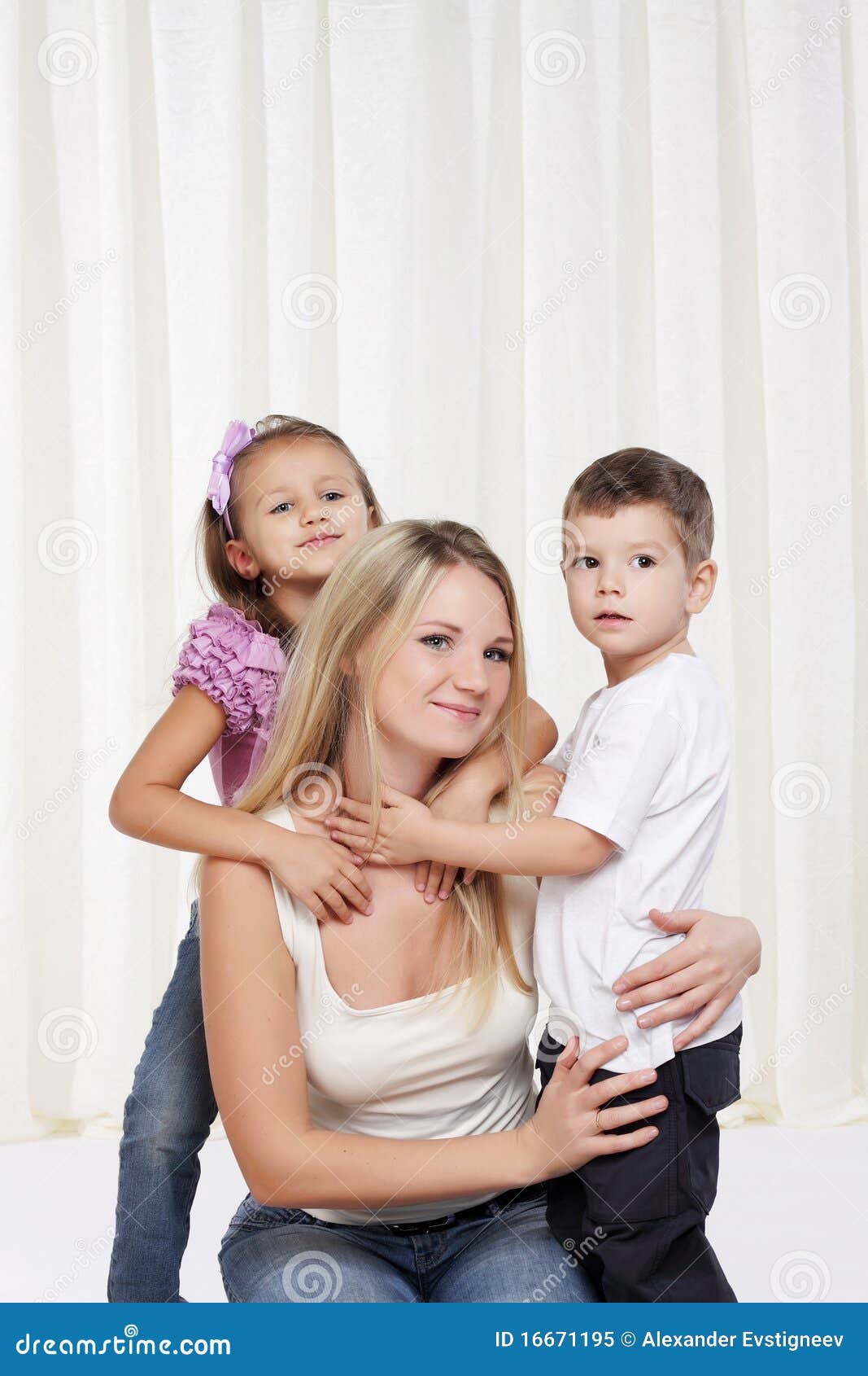 Women Playing with Her Children Stock Image - Image of lifestyle ...