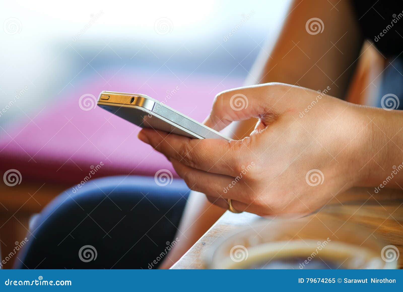 Women are Playing Smart Mobile Phones. Stock Image - Image of hand ...