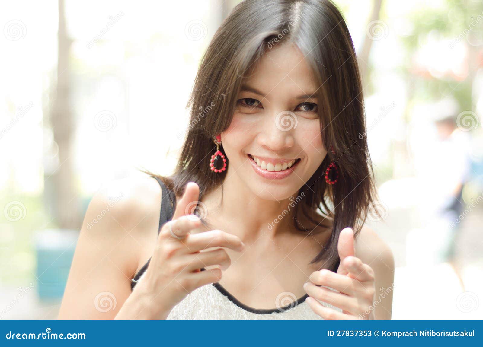 Women point action stock image. Image of smile, women - 27837353