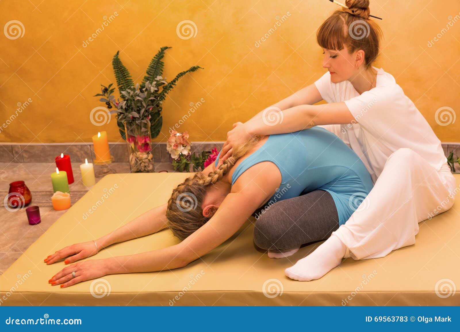 Women Practicing Physical Energy Exercise Stock Image - Image of ...