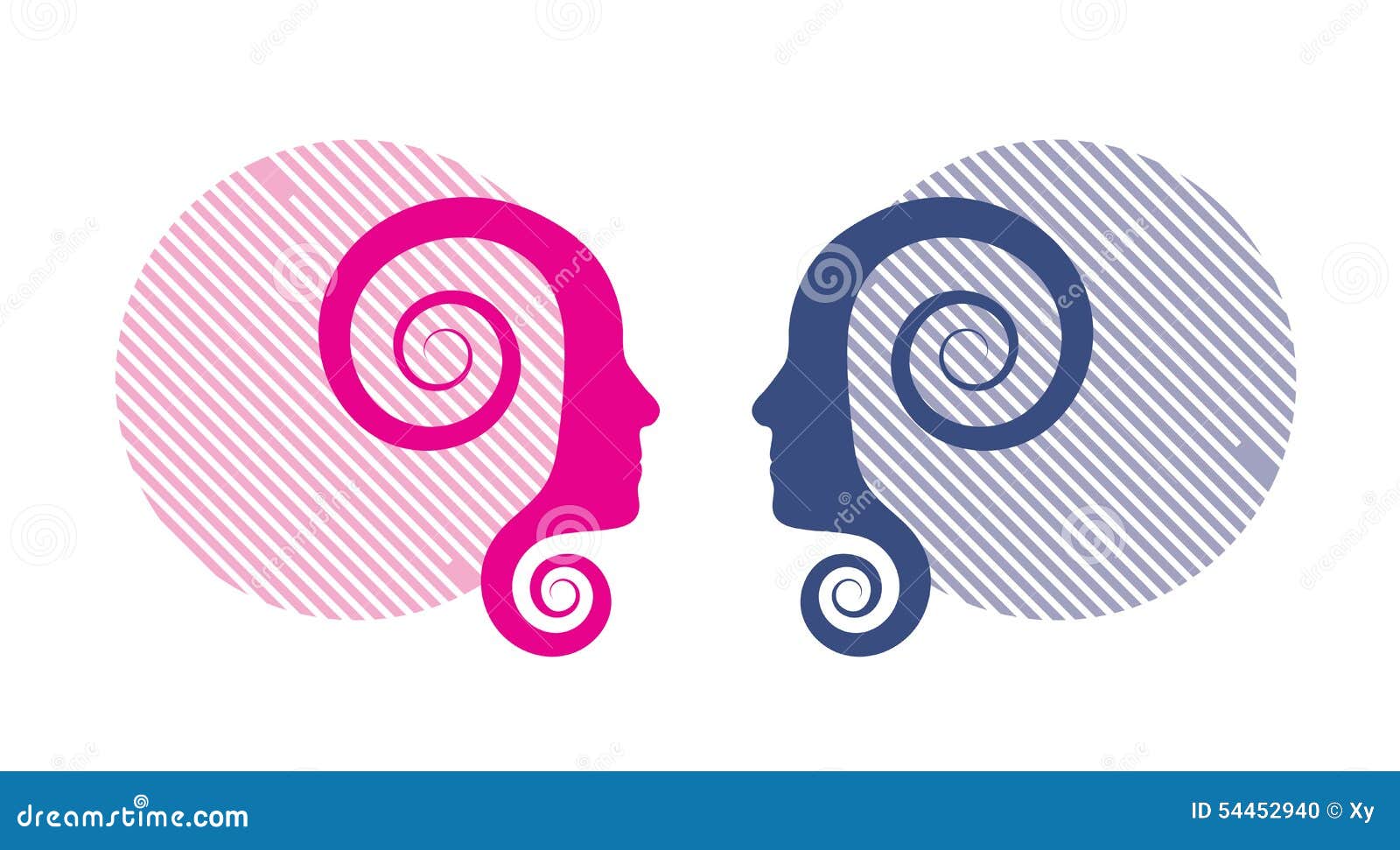 Women profile stock vector. Illustration of women, facing - 54452940