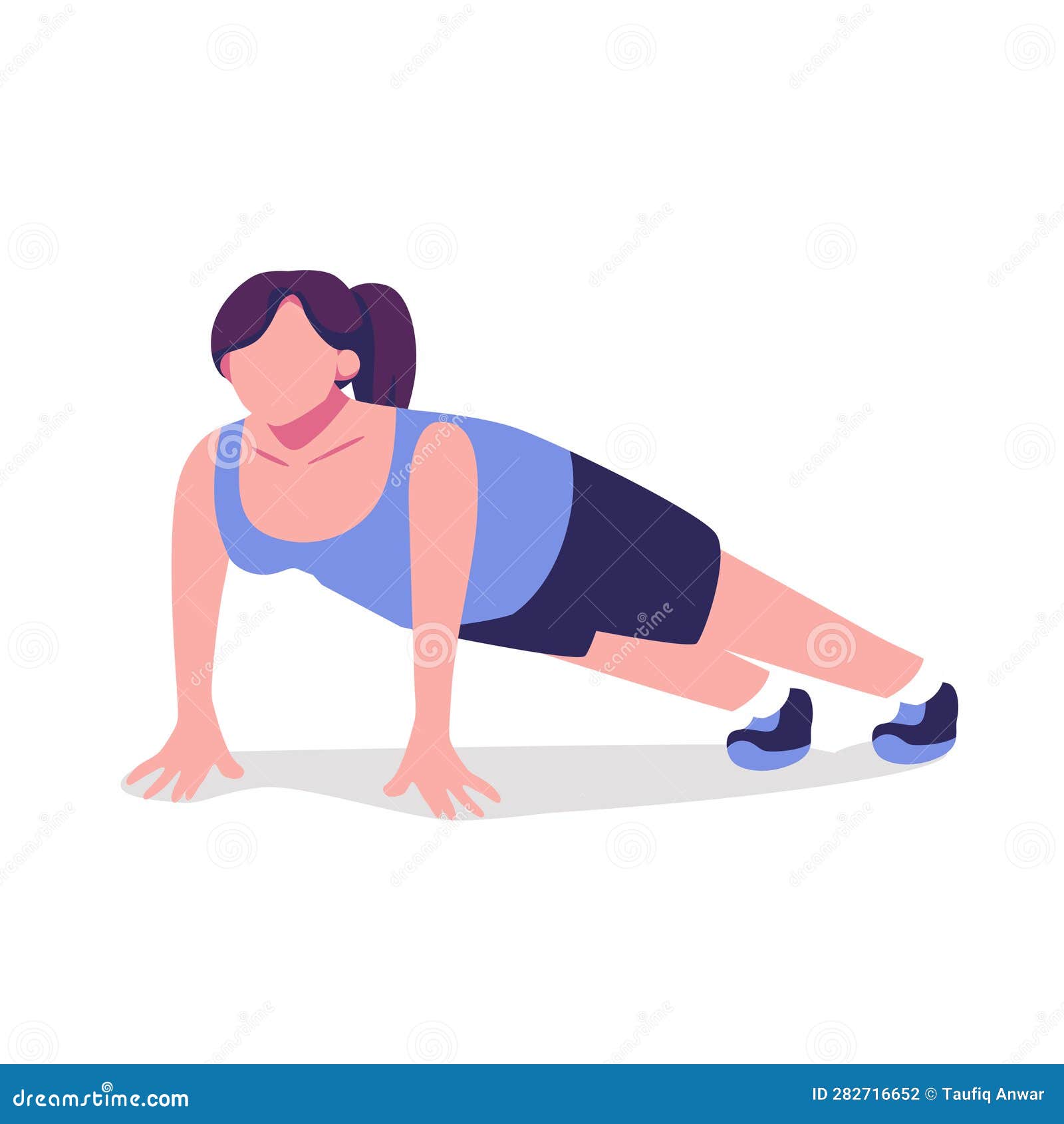 Two Women Push Arrows. Picture Depicts Growth For Presentations ...