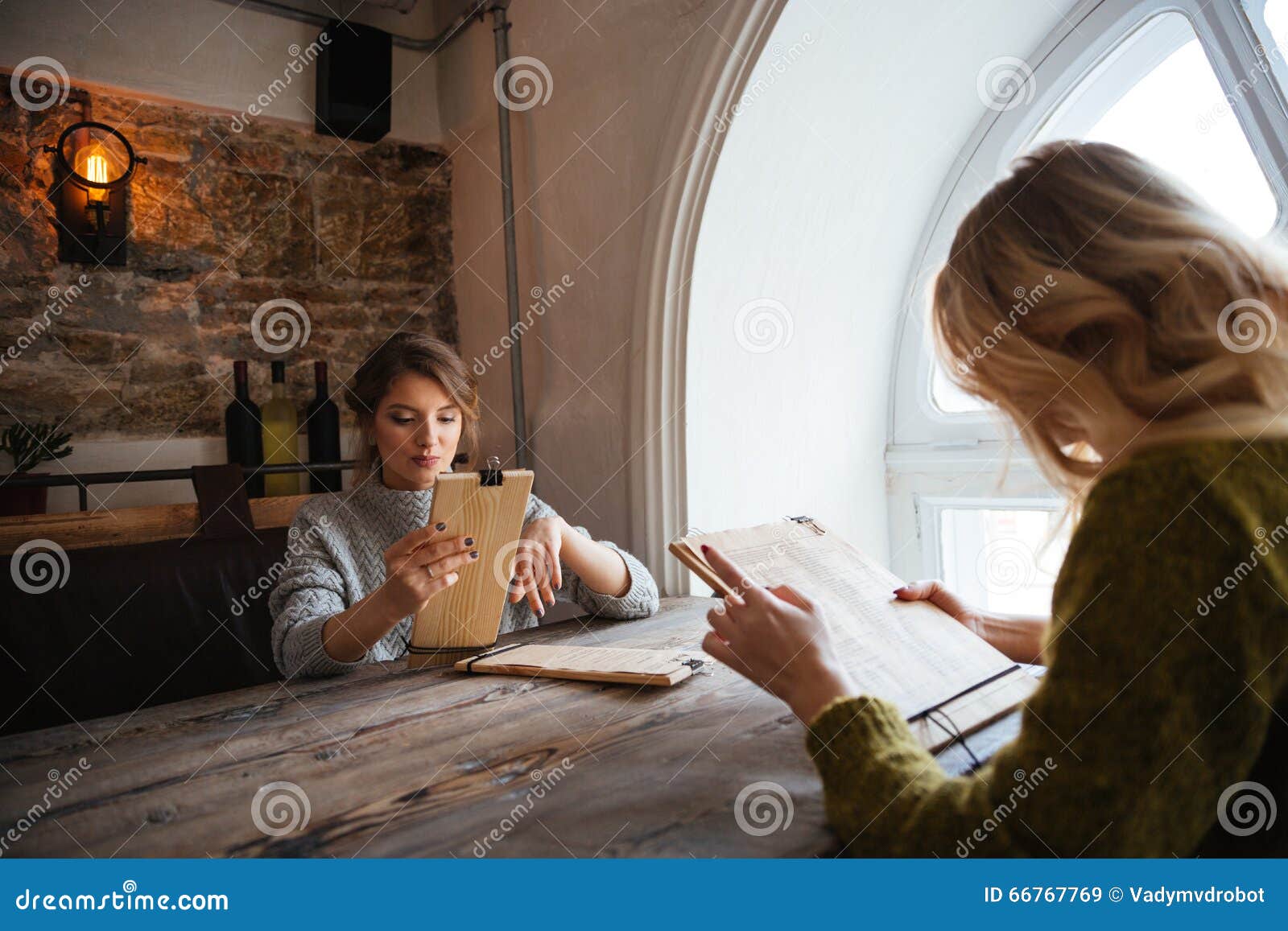 Women Reading Menu in Restaurant Stock Image - Image of lifestyle ...