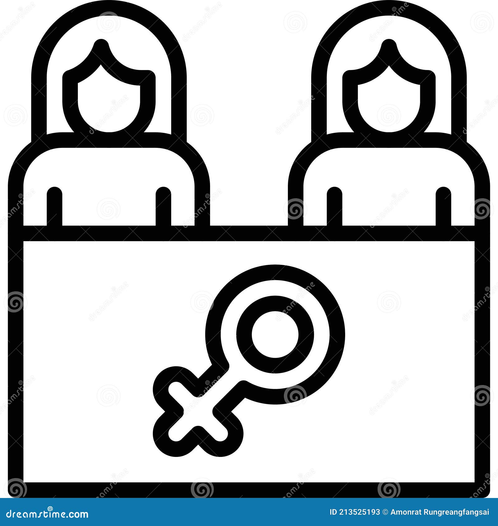 Women Representatives Icon, Feminism Related Vector Stock Vector ...