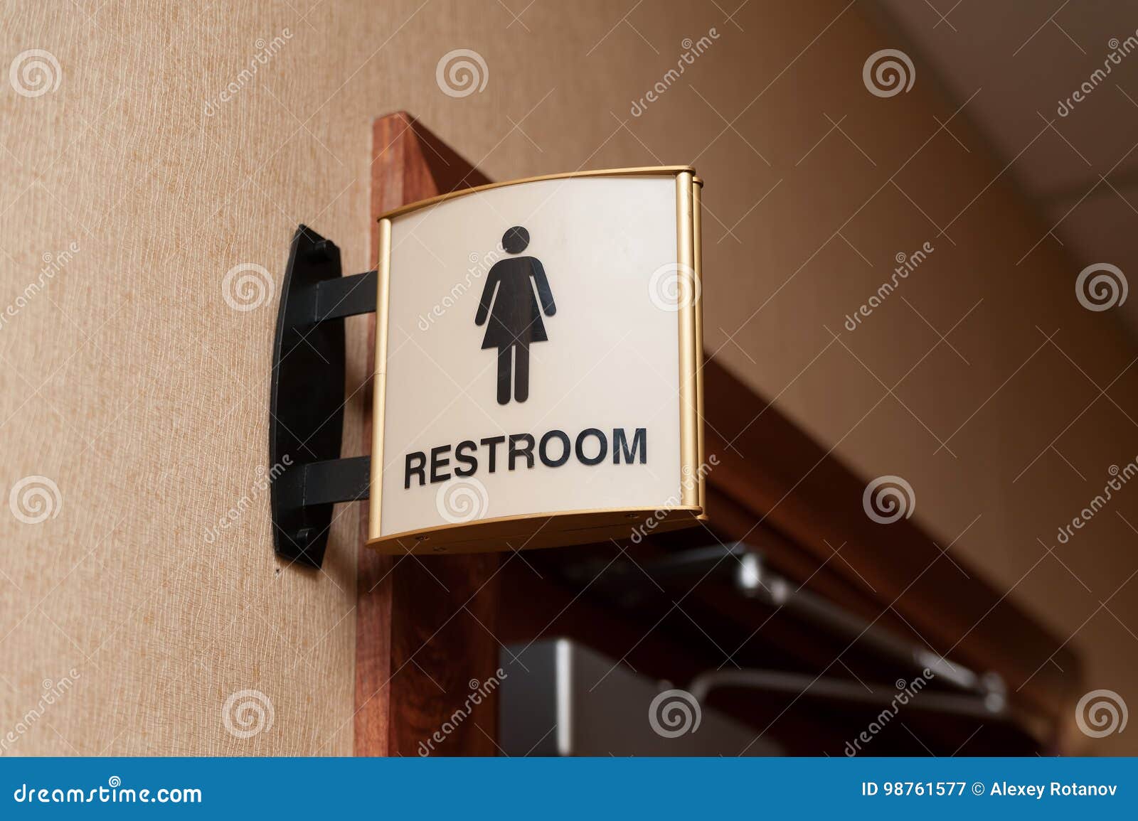 Women restroom sign stock image. Image of rest, restroom - 98761577