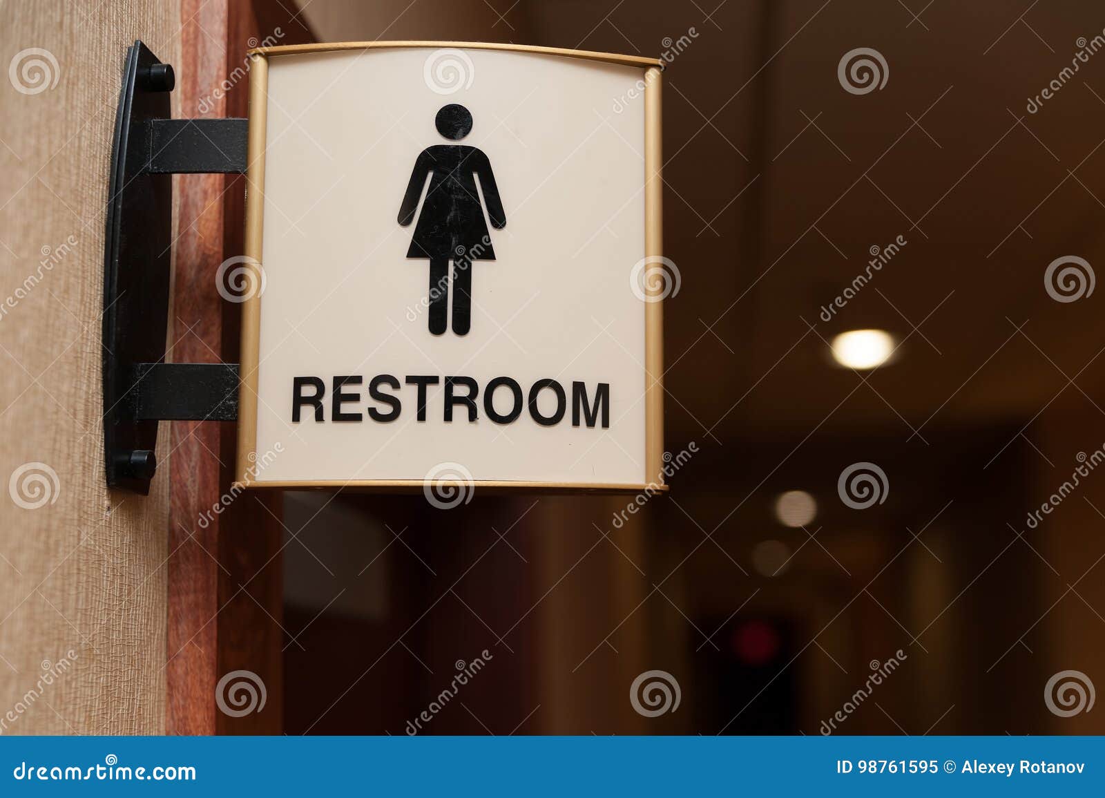 Women restroom sign stock image. Image of design, people - 98761595