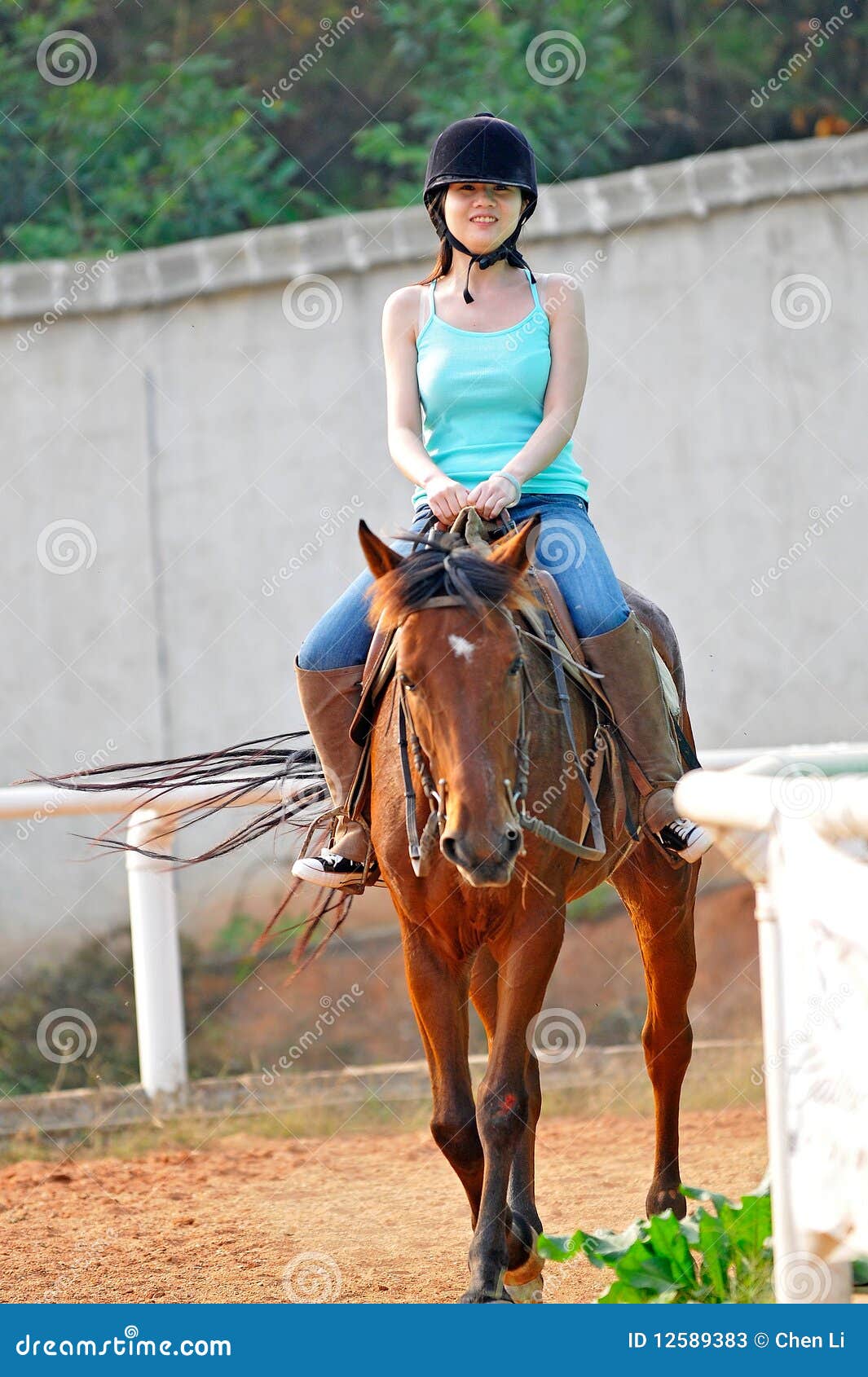 Women riders stock image. Image of shouting, asian, hard - 12589383