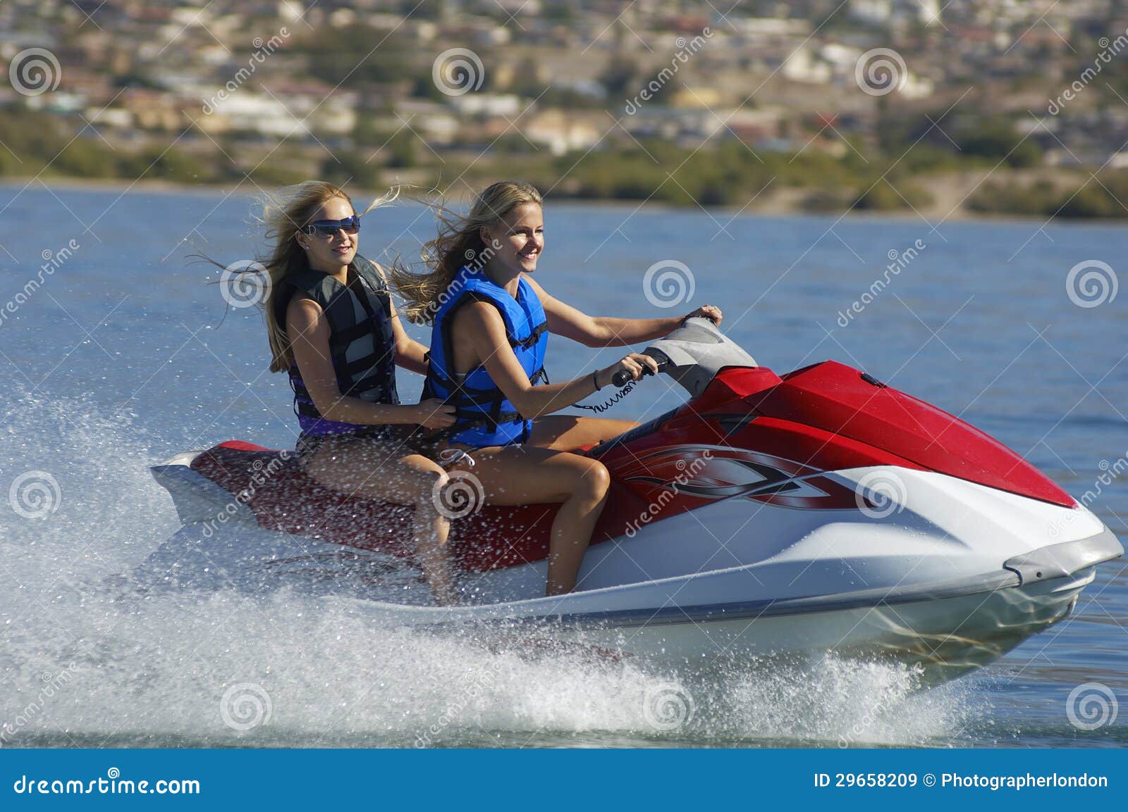 Women Riding PWC stock image. Image of recreational, activity - 29658209