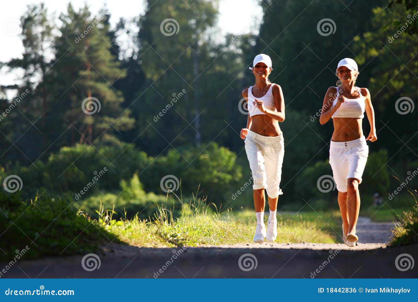 Women run stock photo. Image of femininity, adult, hair - 18442836